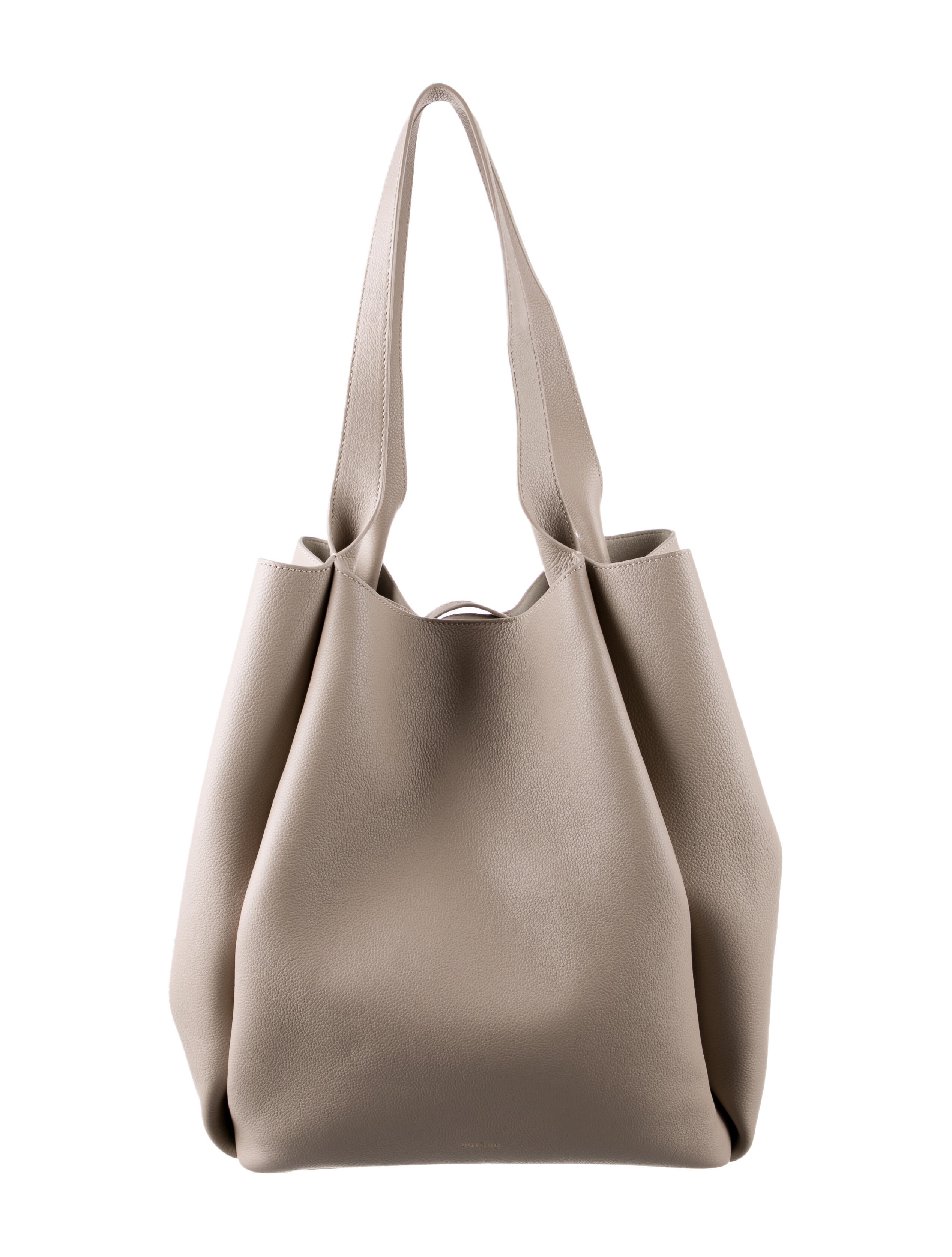 Polène Nubuck Leather Tote - Neutrals Totes, Handbags - WPLNE21215 ...