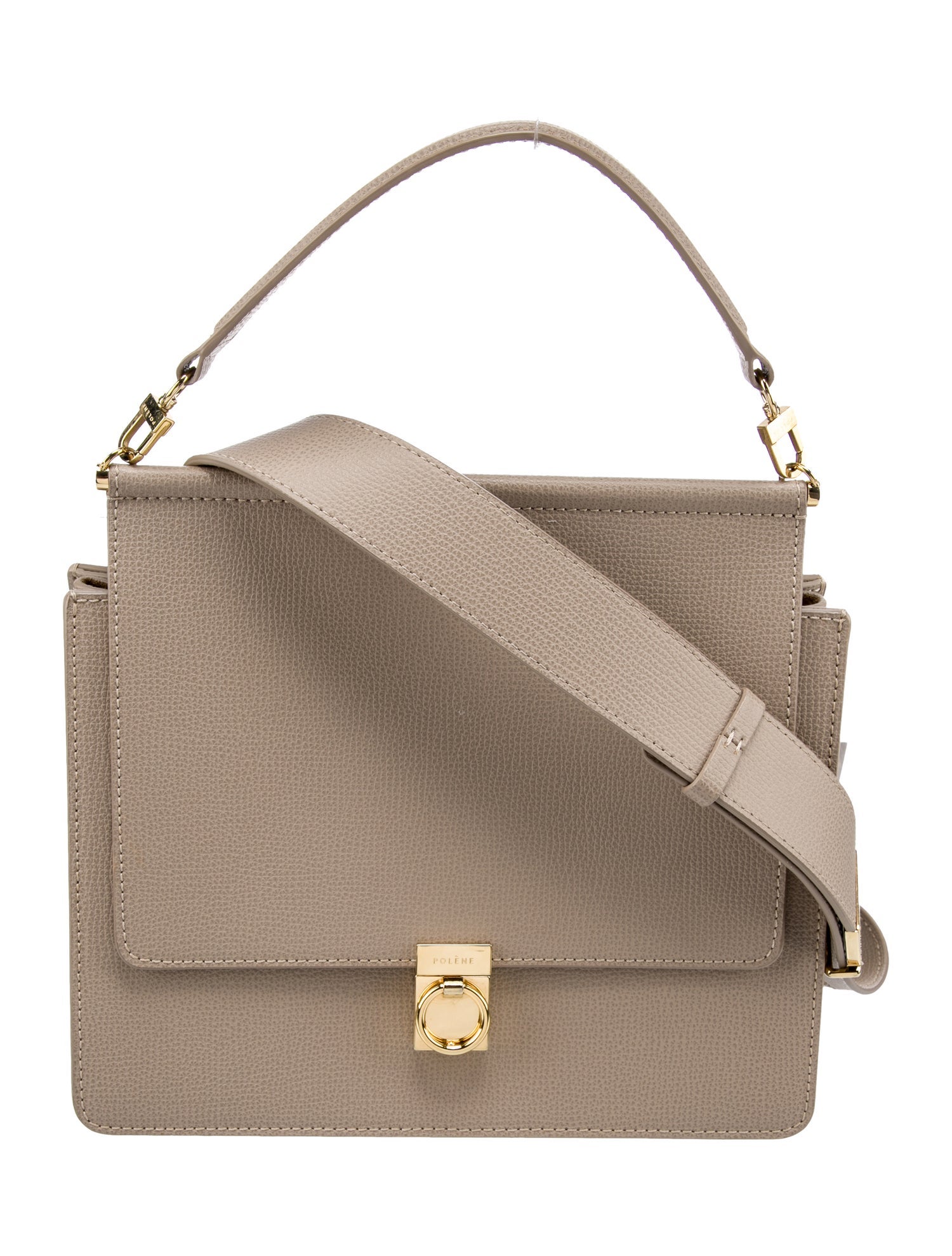 Polène Numero Sept in smooth leather - Black Crossbody Bags, Handbags ...