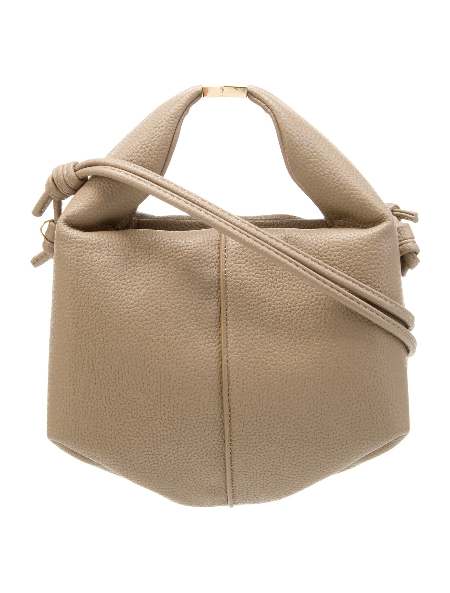 Polène Small Leather Béri Bag - Neutrals Handle Bags, Handbags ...