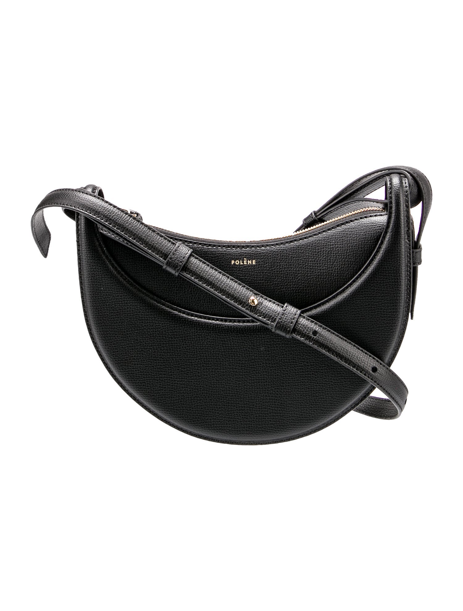 Polène Numéro Dix Convertible Leather Shoulder Bag - Black Shoulder ...