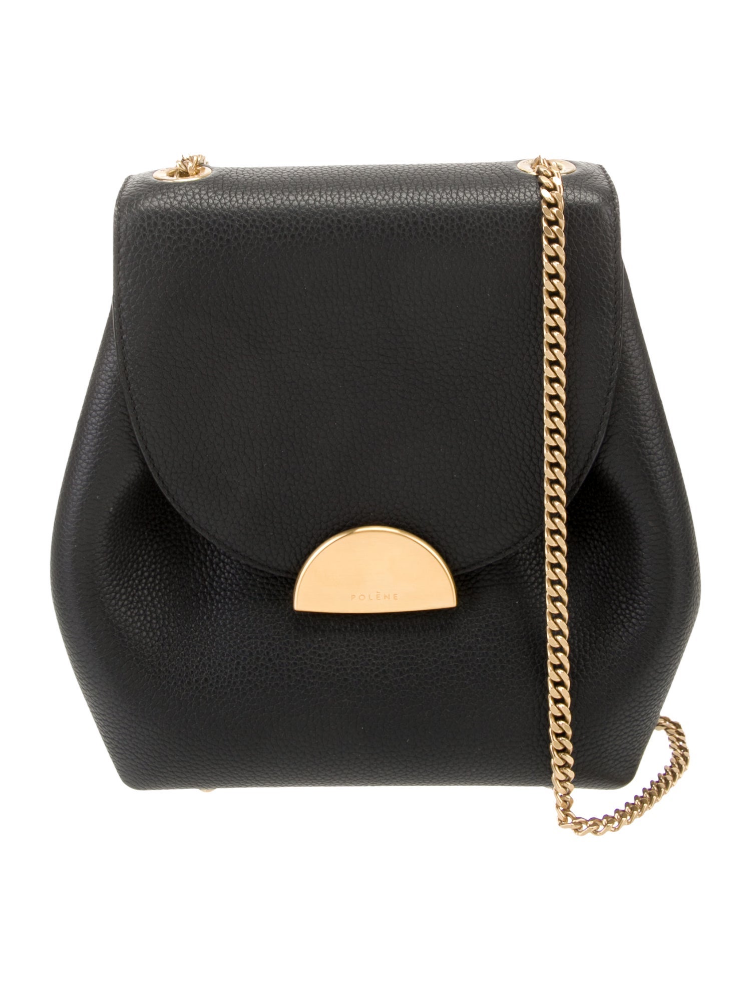 Polène Chain-Link Leather Hobo - Black Hobos, Handbags - WPLNE21700 ...