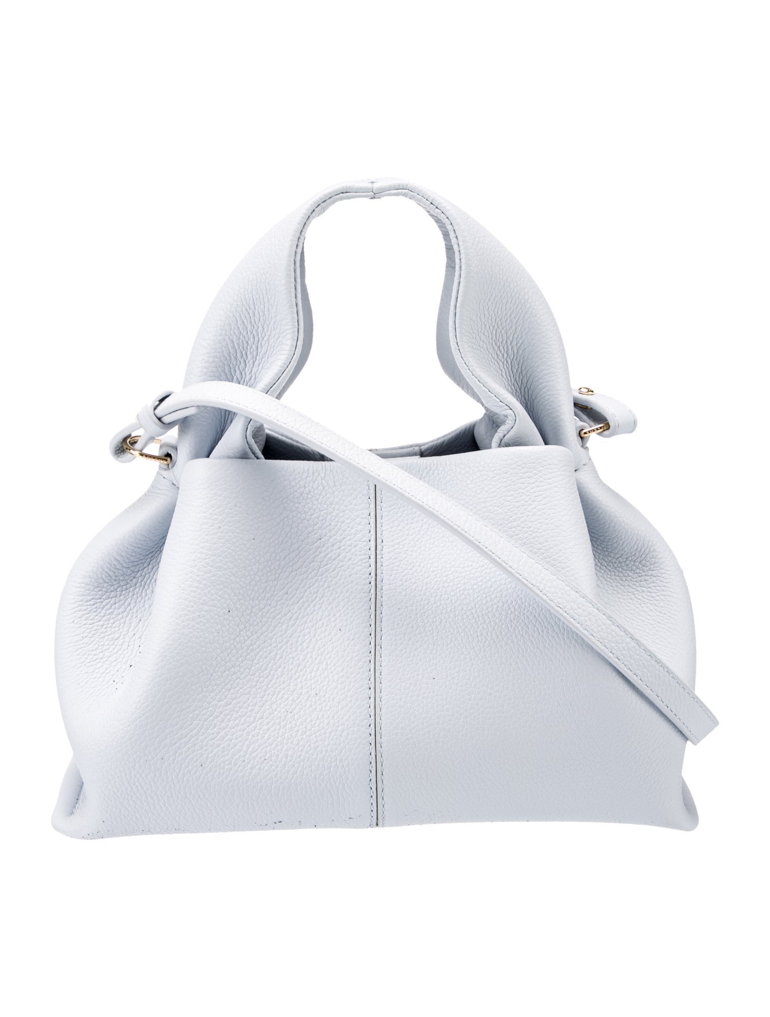 Polène Numéro Neuf Leather Handle Bag - Blue Handle Bags, Handbags ...