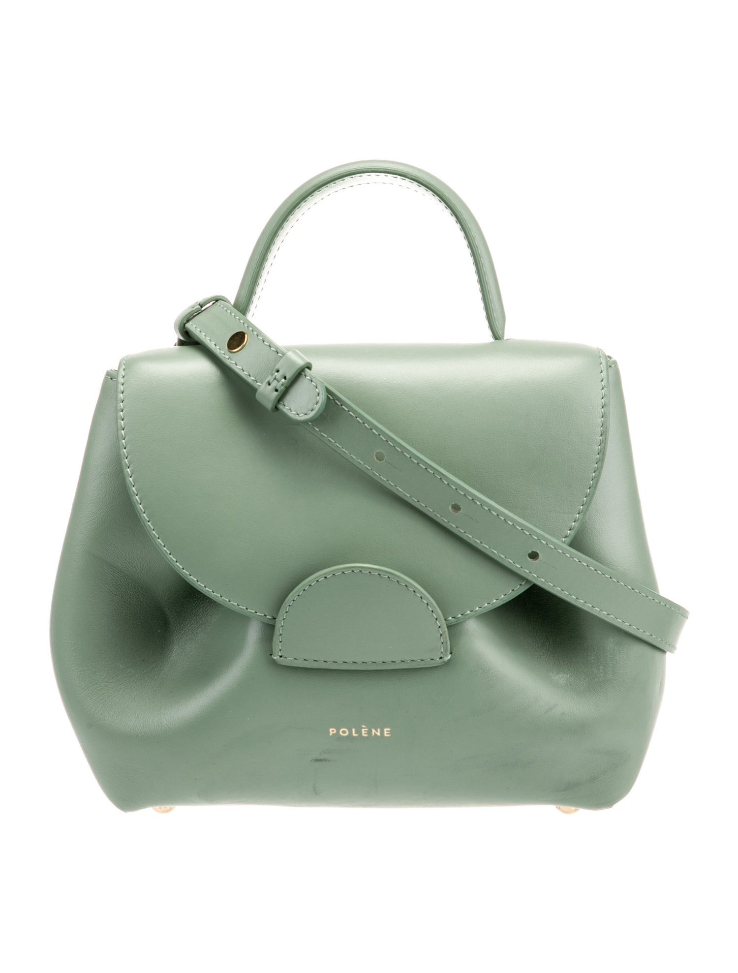 Polène Leather Handle Bag - Green Handle Bags, Handbags - WPLNE21733 ...