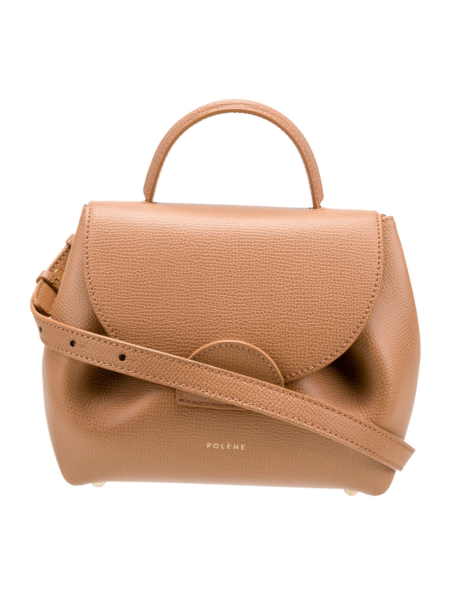 Polène Leather Béri Bag - Brown Crossbody Bags, Handbags - WPLNE21623 ...