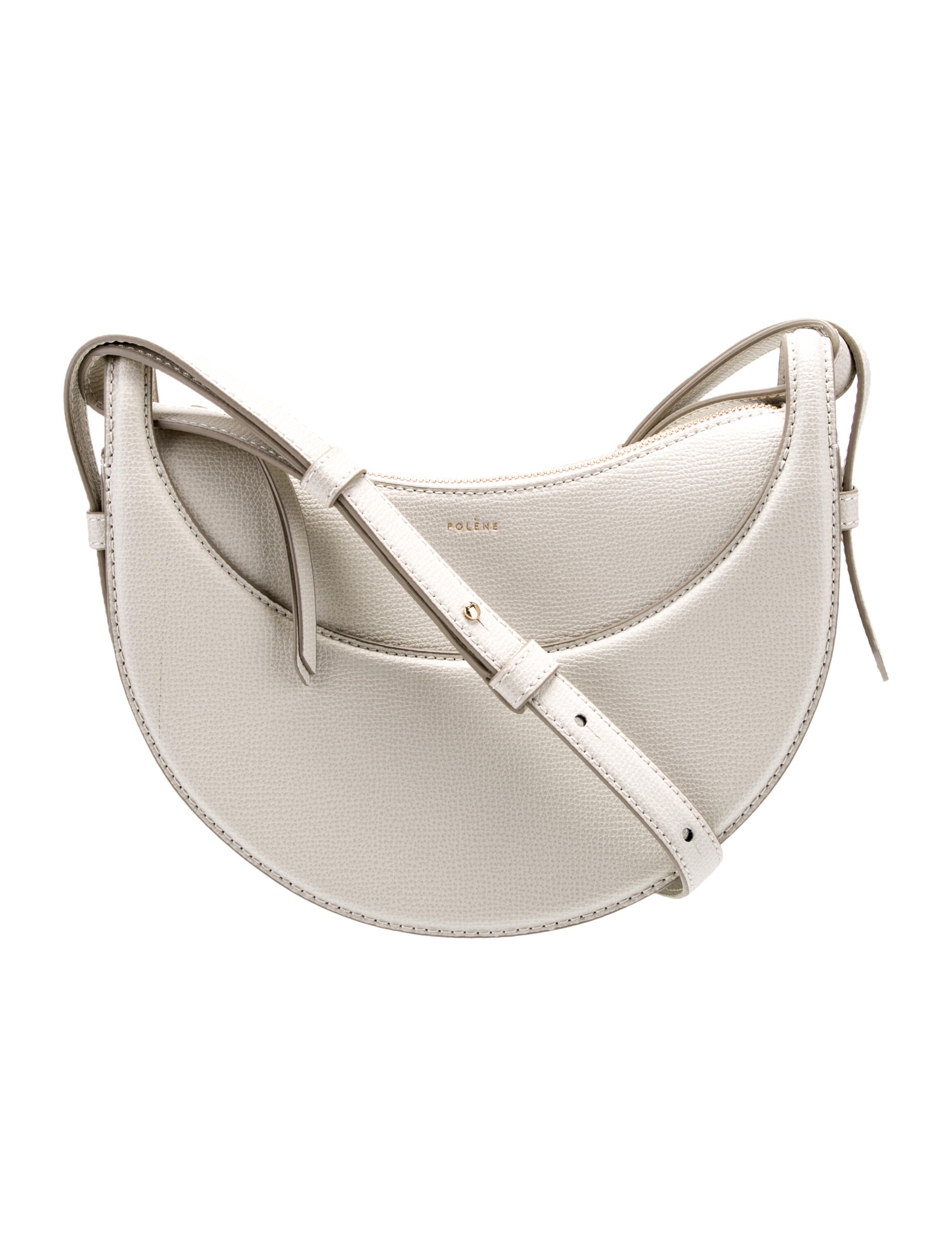 Polène Leather Crossbody Bag - Neutrals Crossbody Bags, Handbags ...