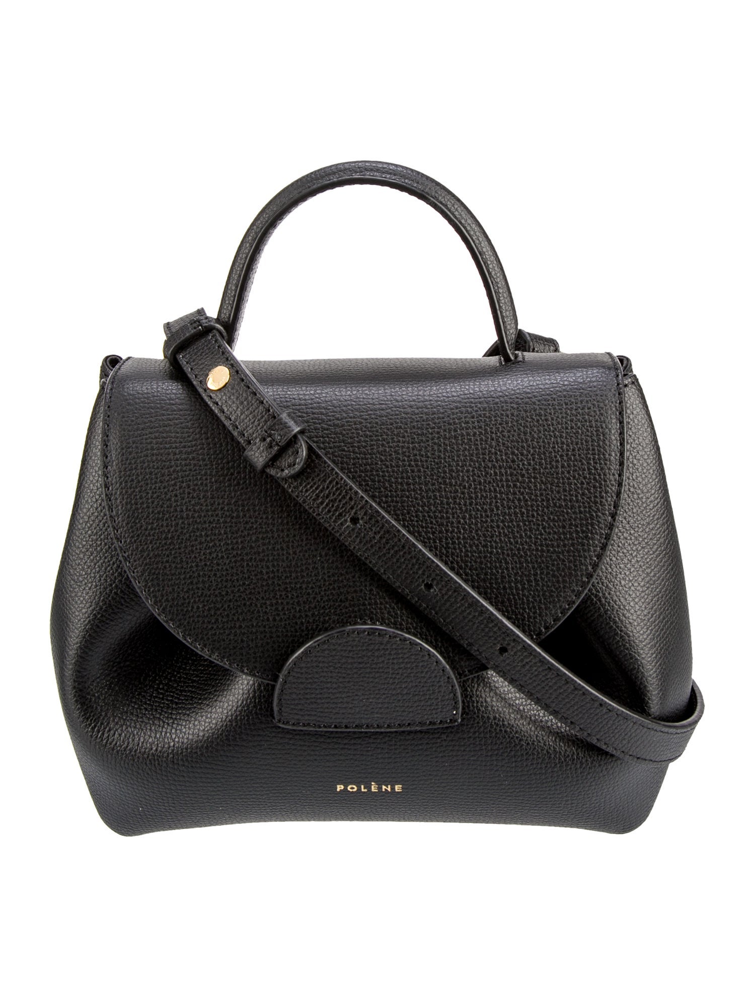 Polène Leather Crossbody Bag - Black Crossbody Bags, Handbags ...