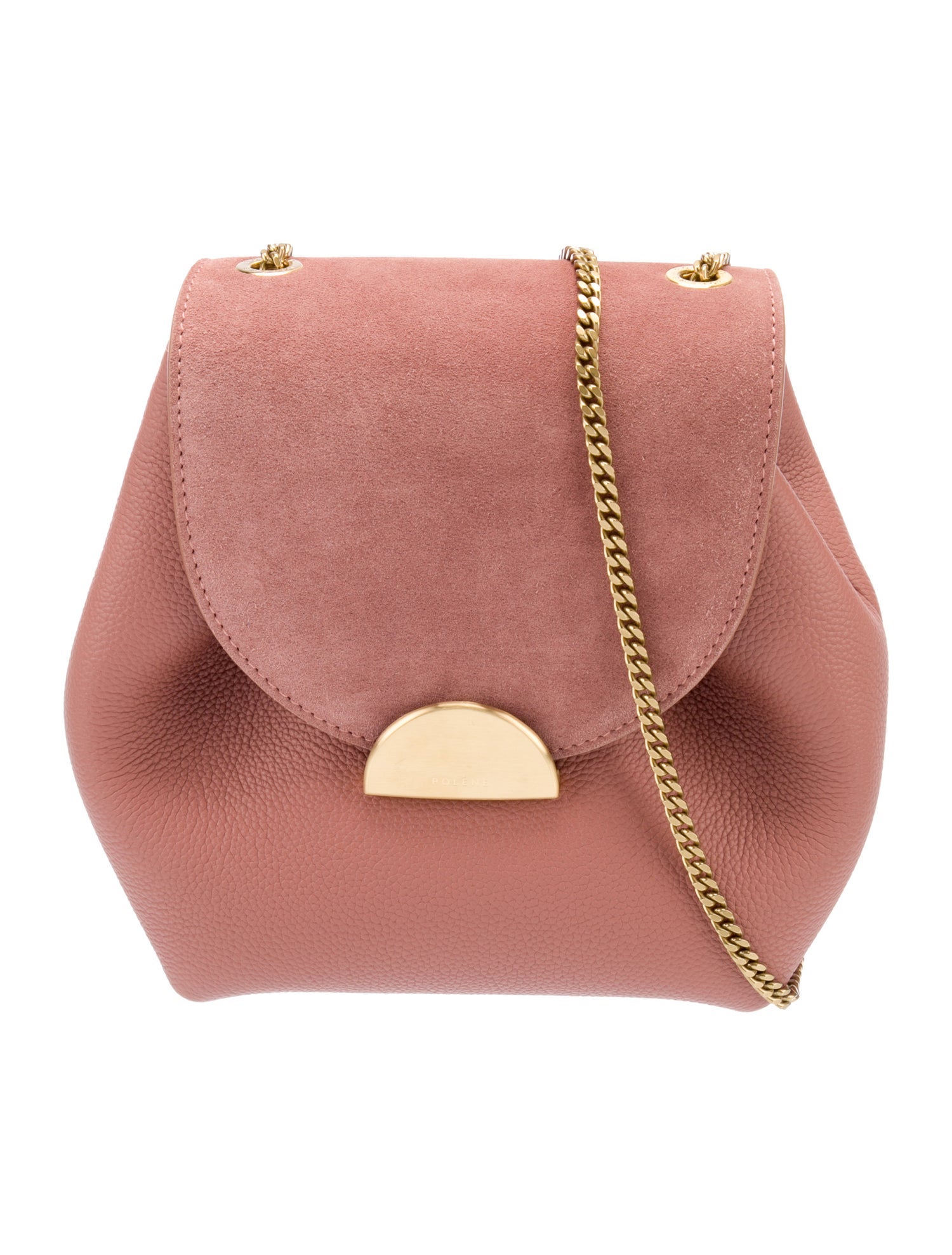 Polène Leather Shoulder Bag - Pink Shoulder Bags, Handbags - WPLNE21844 ...