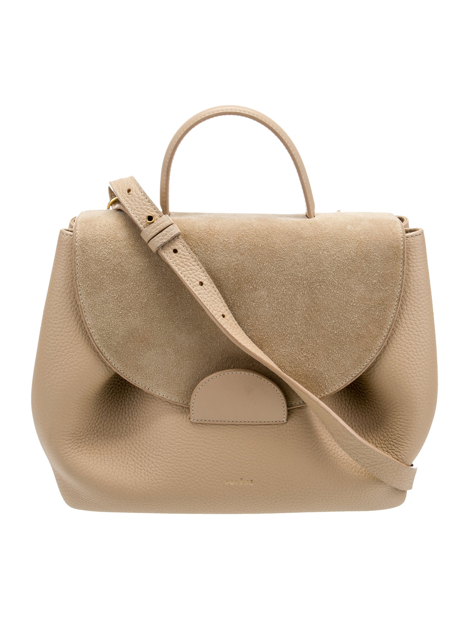 Polène Neuf Mini Shoulder Bag - Neutrals Shoulder Bags, Handbags ...