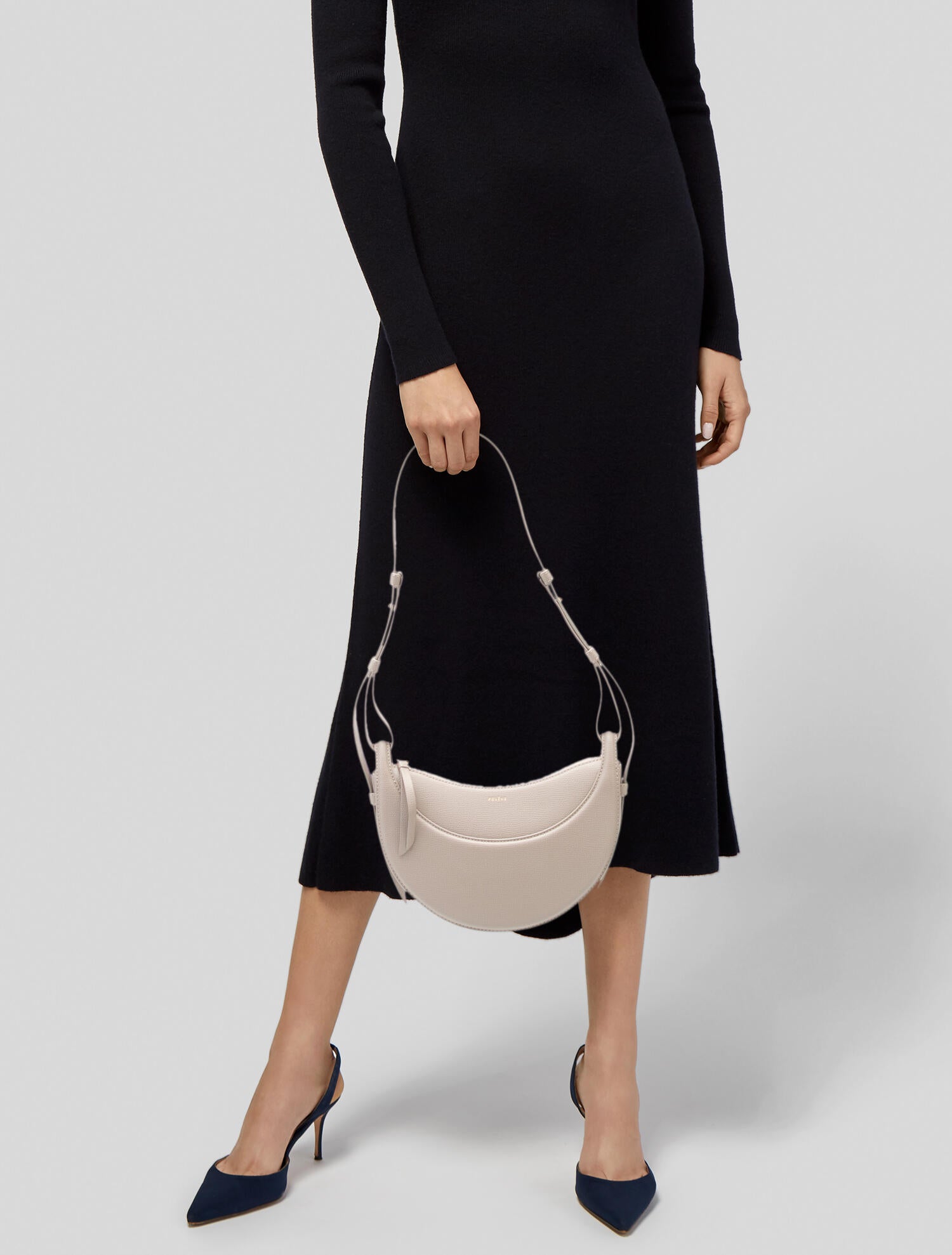 Polène Numéro Dix Leather Shoulder Bag - Neutrals Shoulder Bags ...