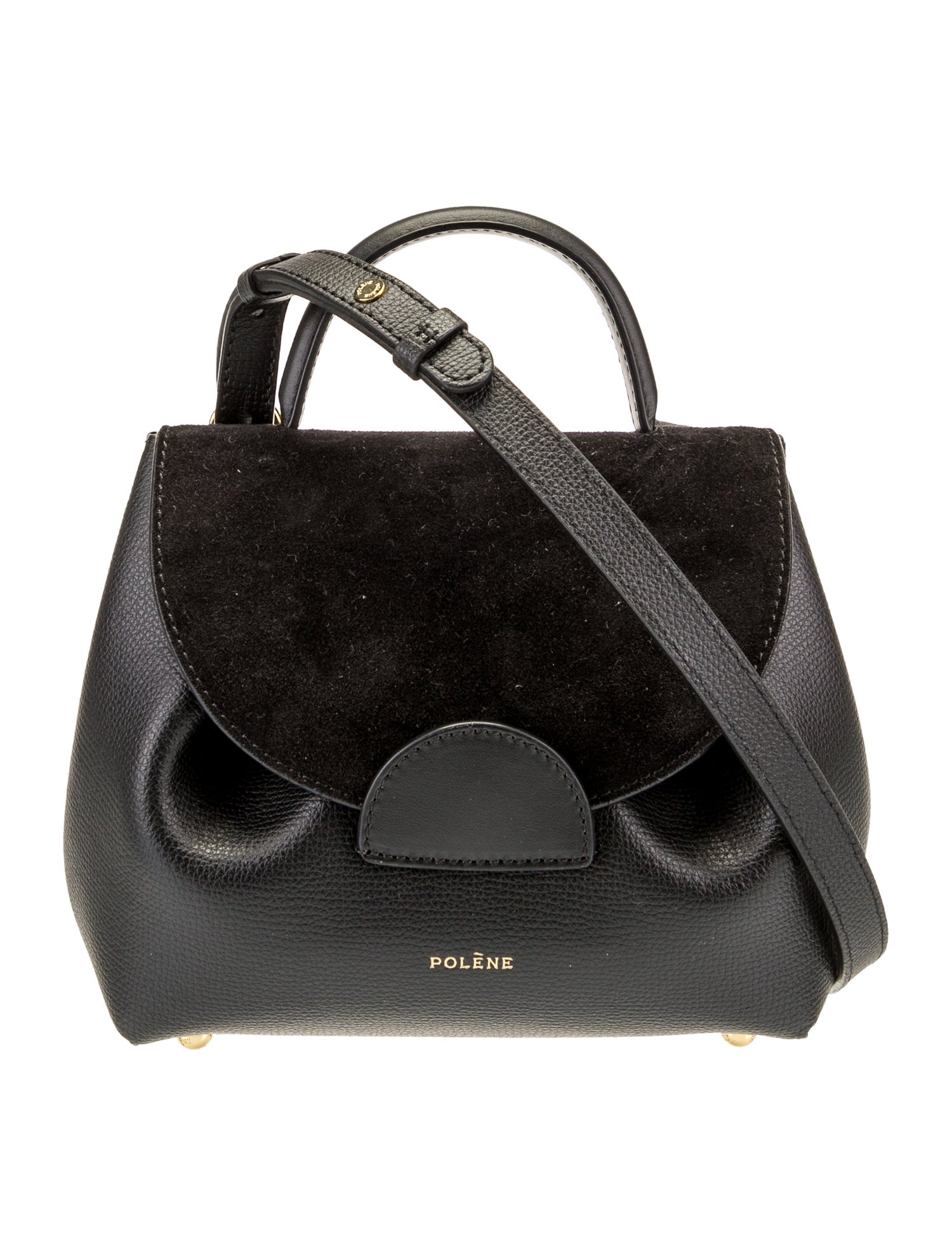 Polène Nano Numero Un Bag - Black Crossbody Bags, Handbags - WPLNE21707 ...