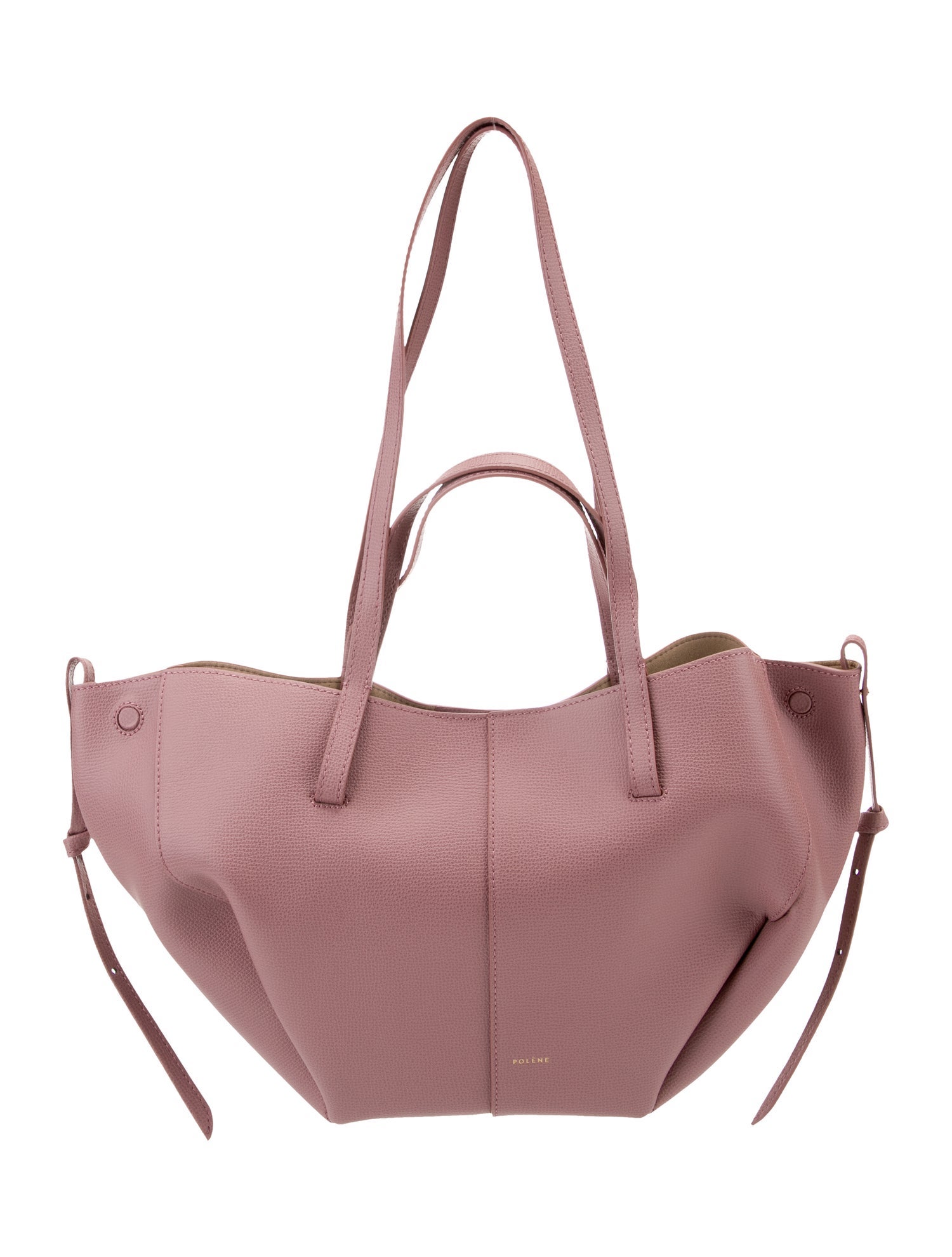 Polène Leather Shoulder Bag - Pink Shoulder Bags, Handbags - WPLNE21977 ...