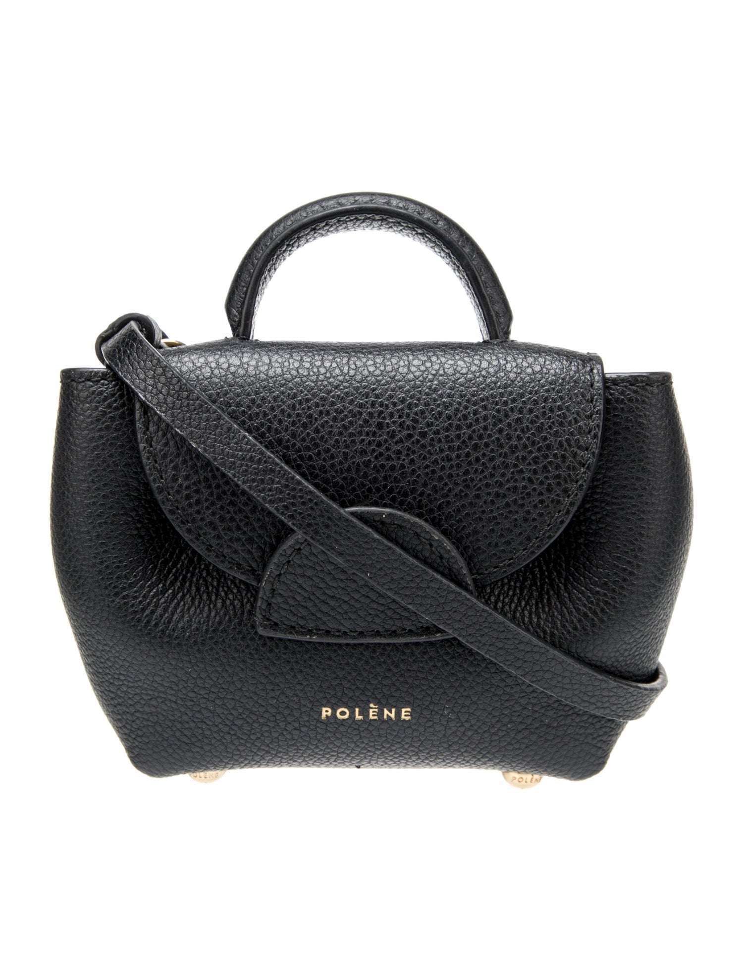 Polène Leather Mini Bag - Grey Mini Bags, Handbags - WPLNE22138 | The ...