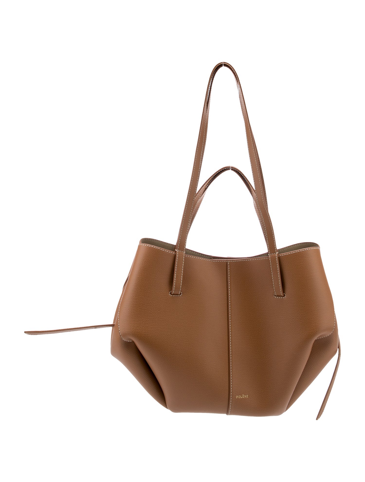 Polène Leather Bucket Bag - Brown Totes, Handbags - WPLNE22185 | The ...