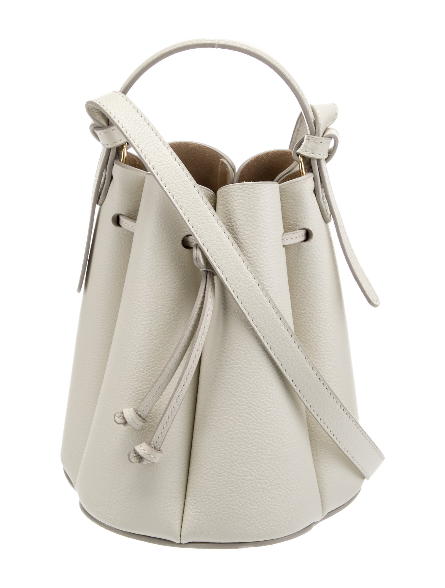 Polène Leather Bucket Bag w/Tags - Neutrals Bucket Bags, Handbags ...