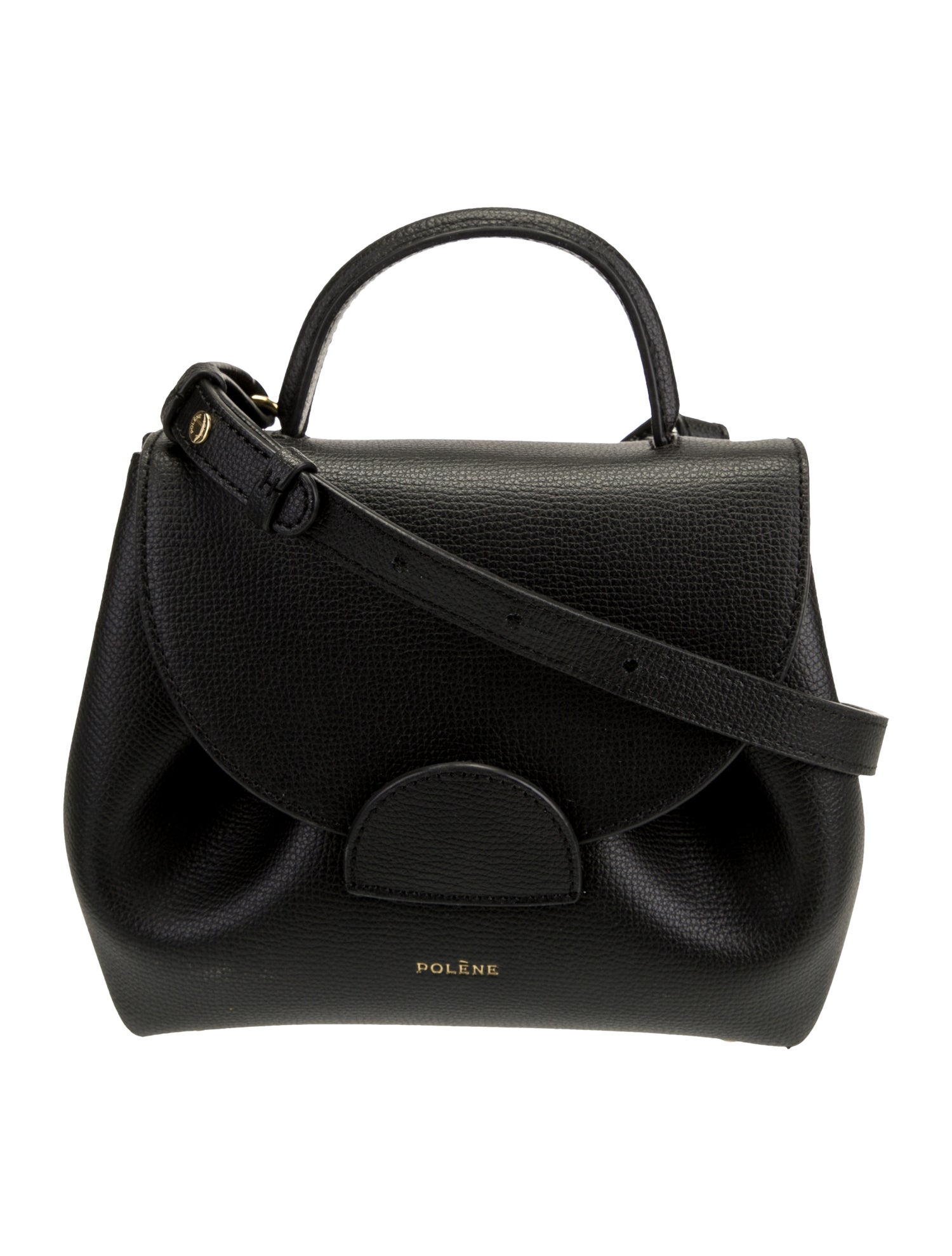 Polène Leather Crossbody Bag - Black Crossbody Bags, Handbags ...