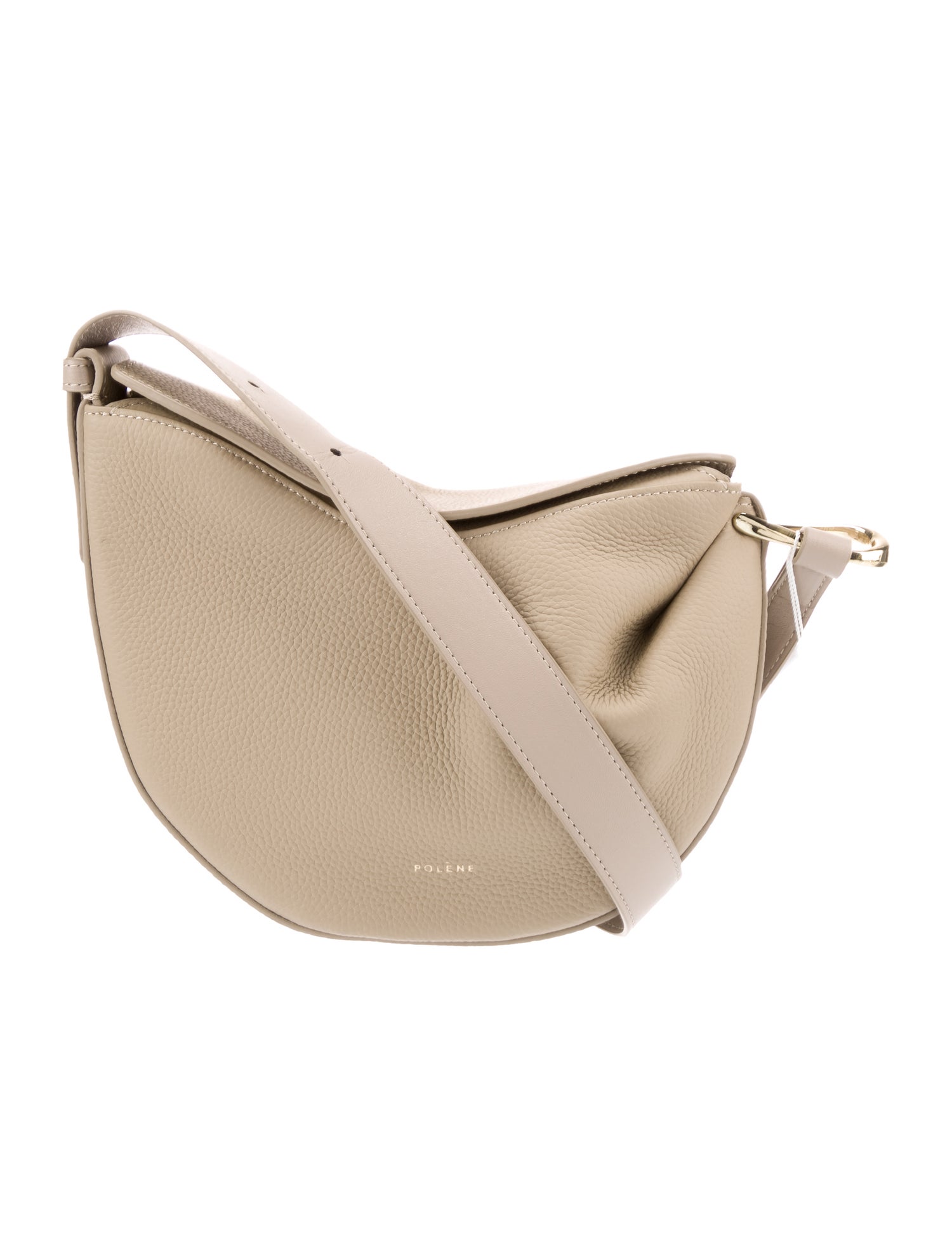 Polène Leather Crossbody Bag - Neutrals Crossbody Bags, Handbags ...