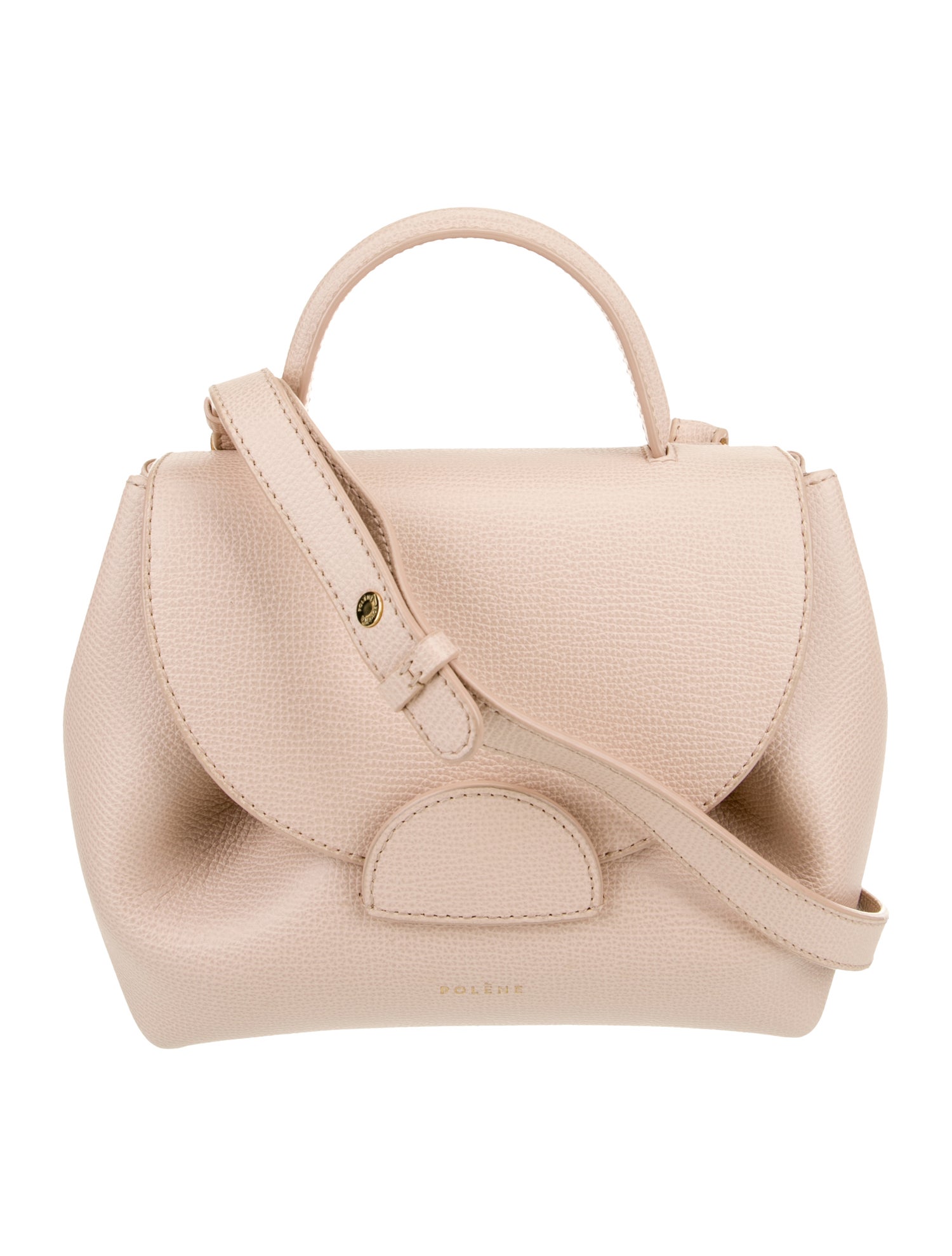 Polène Leather Crossbody Bag - Neutrals Crossbody Bags, Handbags ...