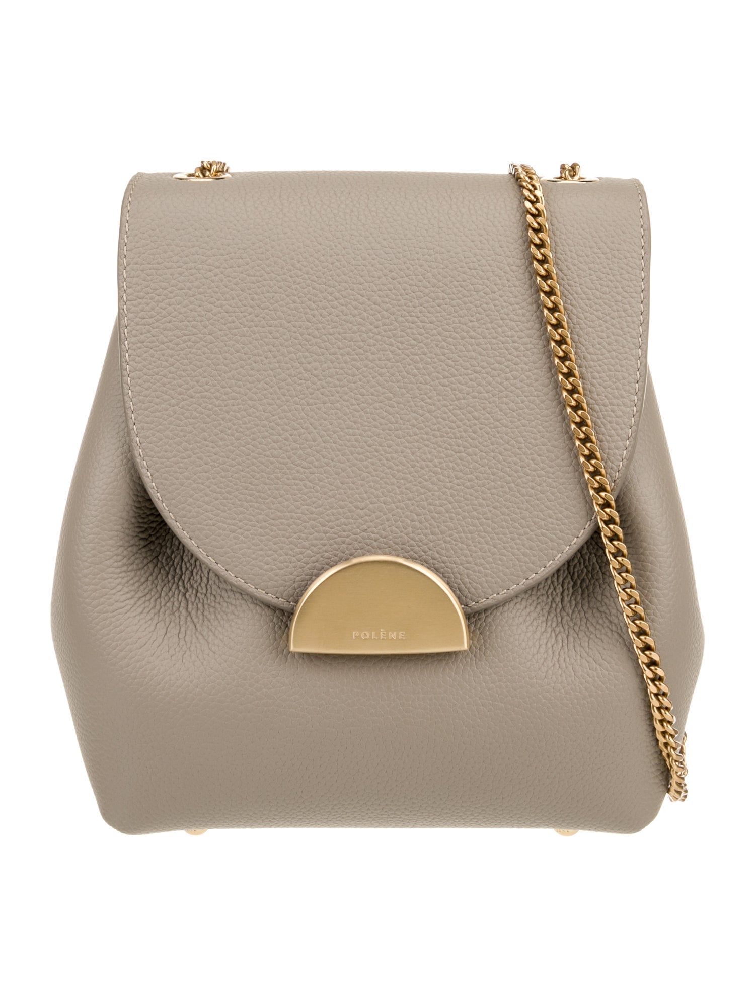 Polène Leather Crossbody Bag - Neutrals Crossbody Bags, Handbags ...
