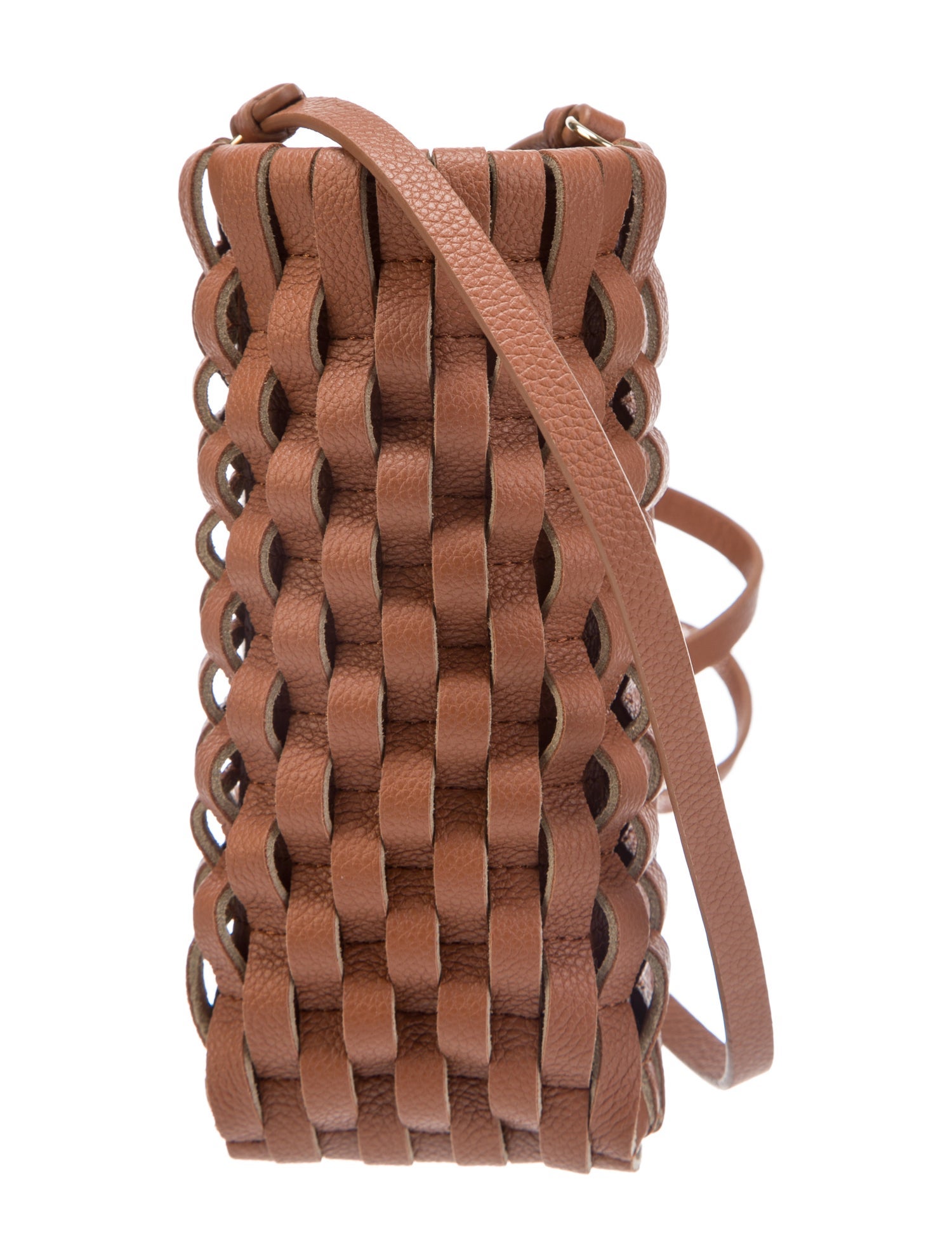 Polène Leather Shoulder Bag w/ Tags - Brown Shoulder Bags, Handbags ...