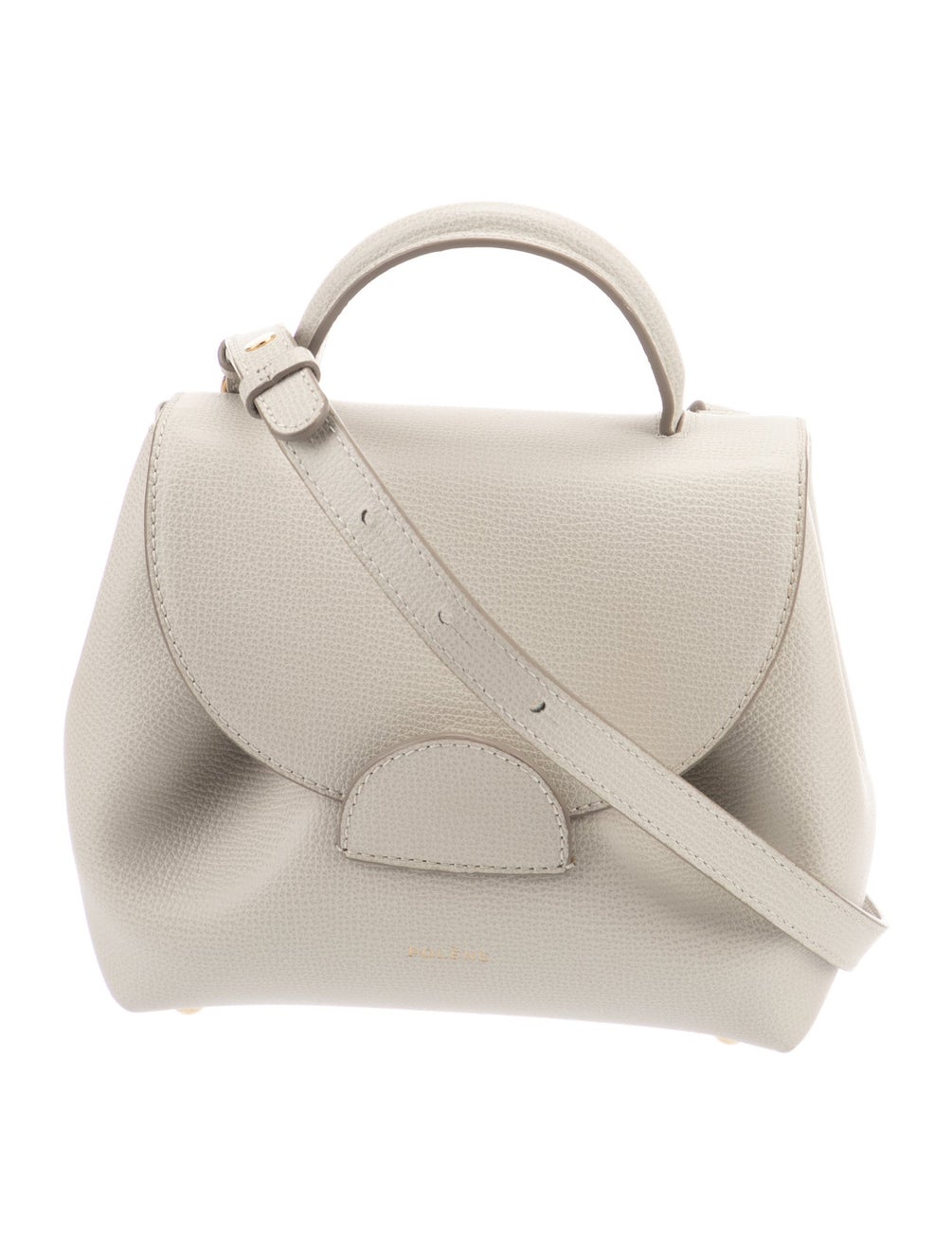 Polène Leather Crossbody Bag - Grey Crossbody Bags, Handbags ...