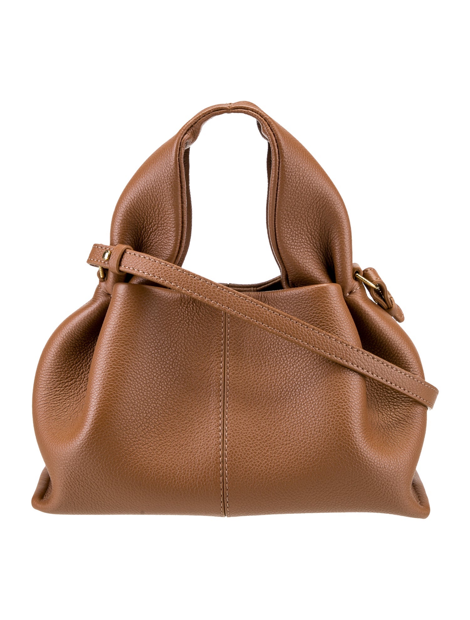Polène Leather Hobo - Brown Crossbody Bags, Handbags - WPLNE23282 | The ...