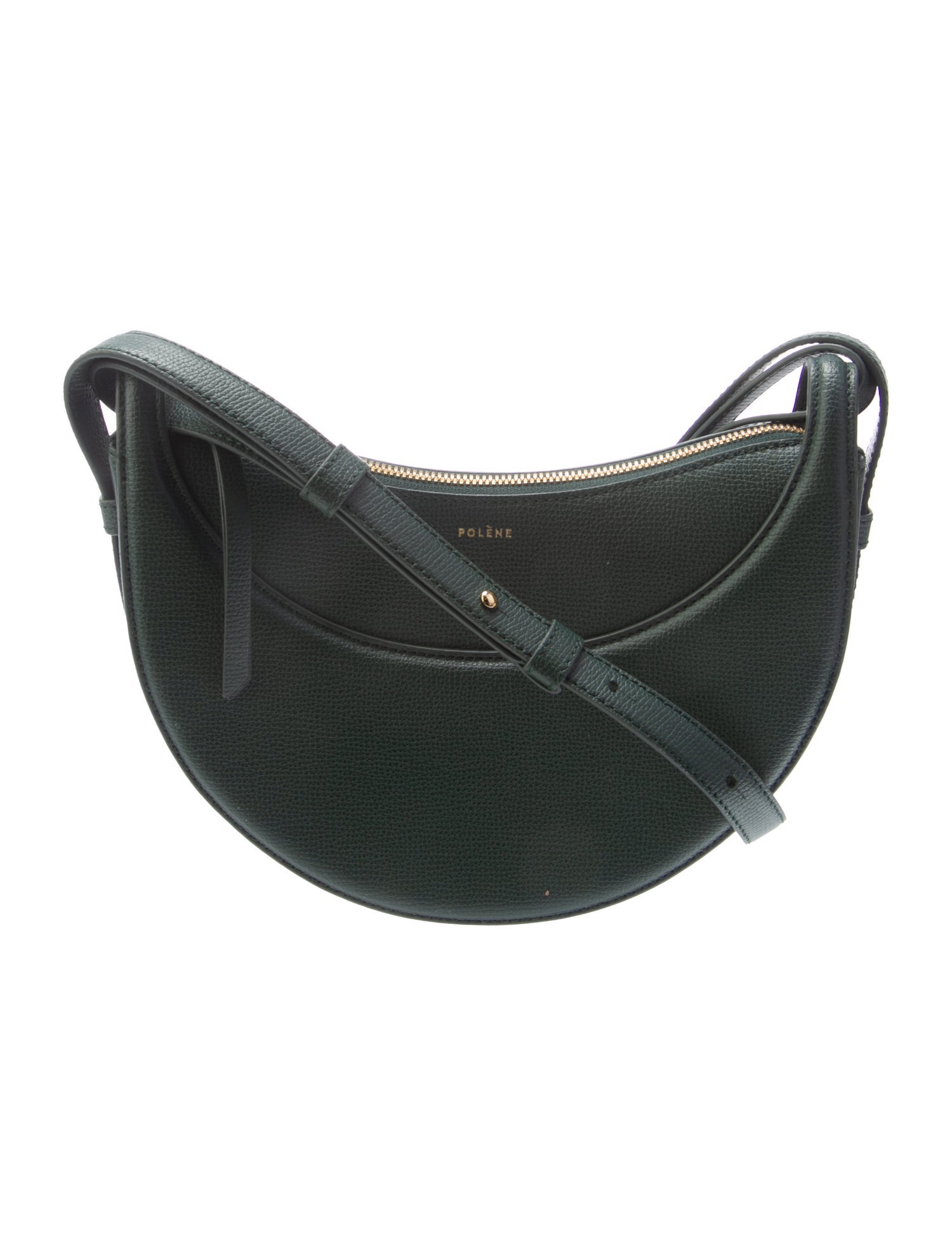 Polène Leather Crossbody Bag - Green Crossbody Bags, Handbags ...