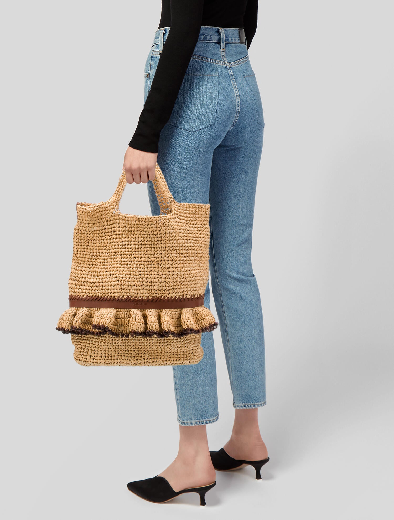 Poolside Raffia Tote Bag - Neutrals Totes, Handbags - WPLSD20373 | The ...