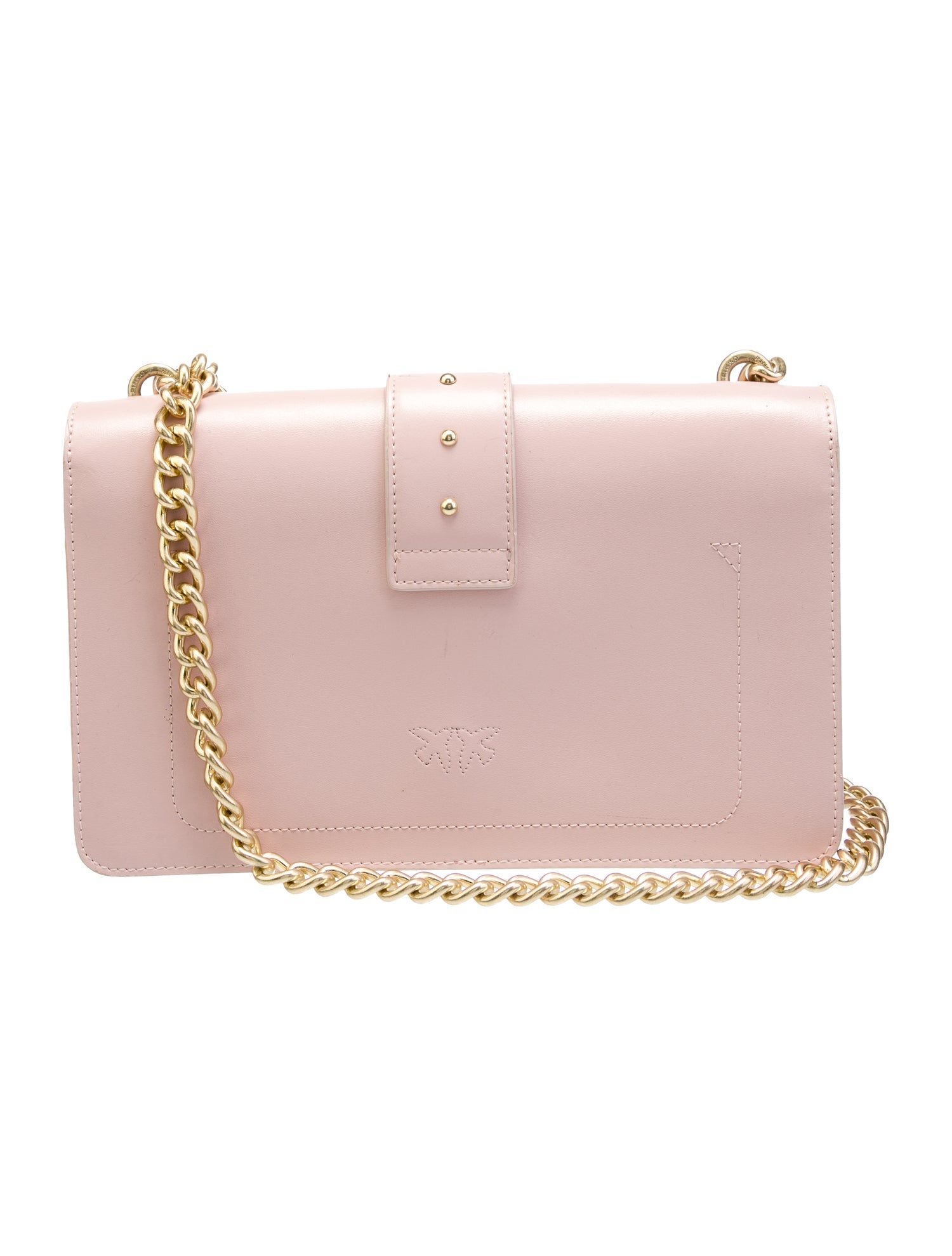 Pinko Leather Shoulder Bag - Pink Shoulder Bags, Handbags - WPNIK29423 ...