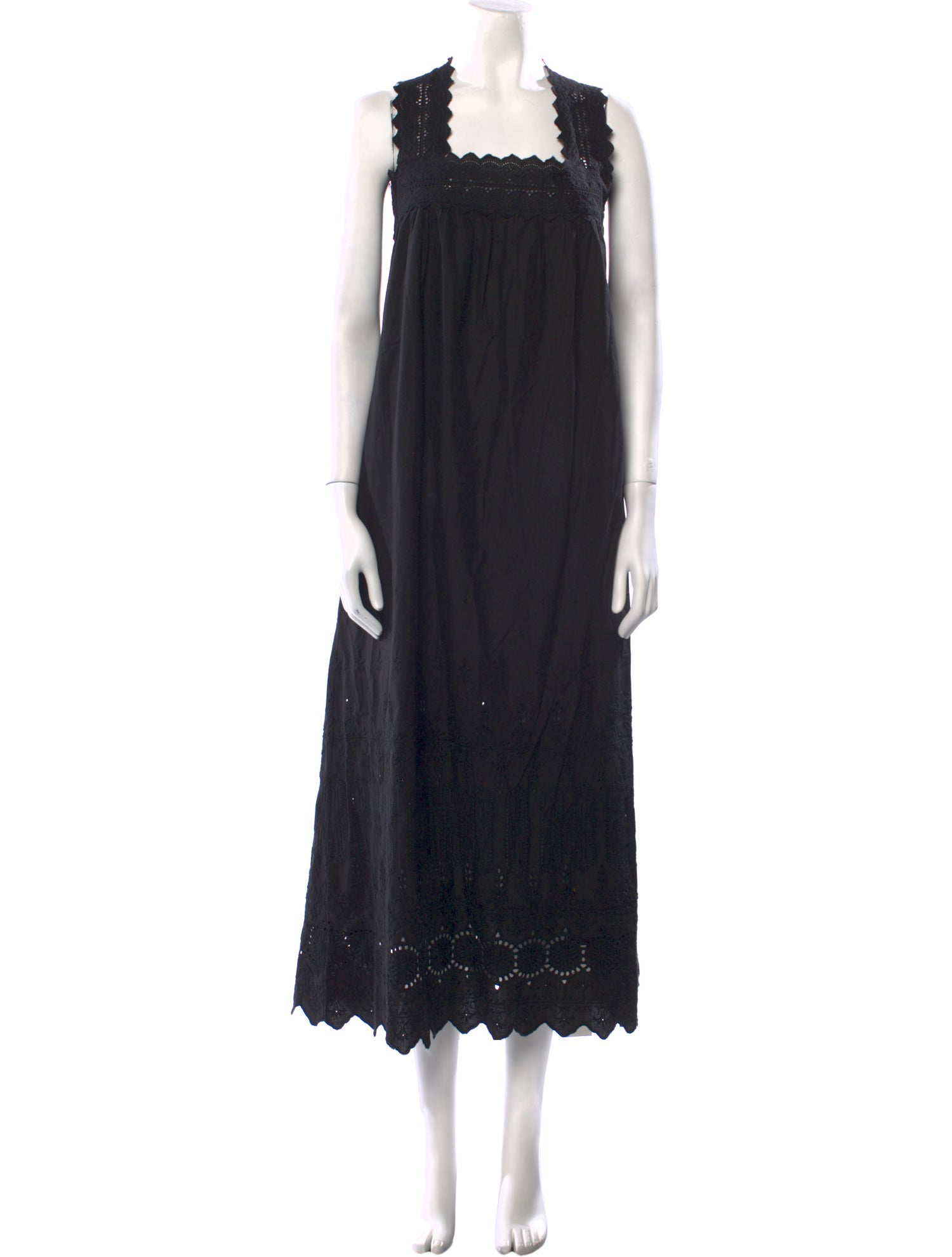 Posse Square Neckline Long Dress - Black Dresses, Clothing - WPOSS23647 ...