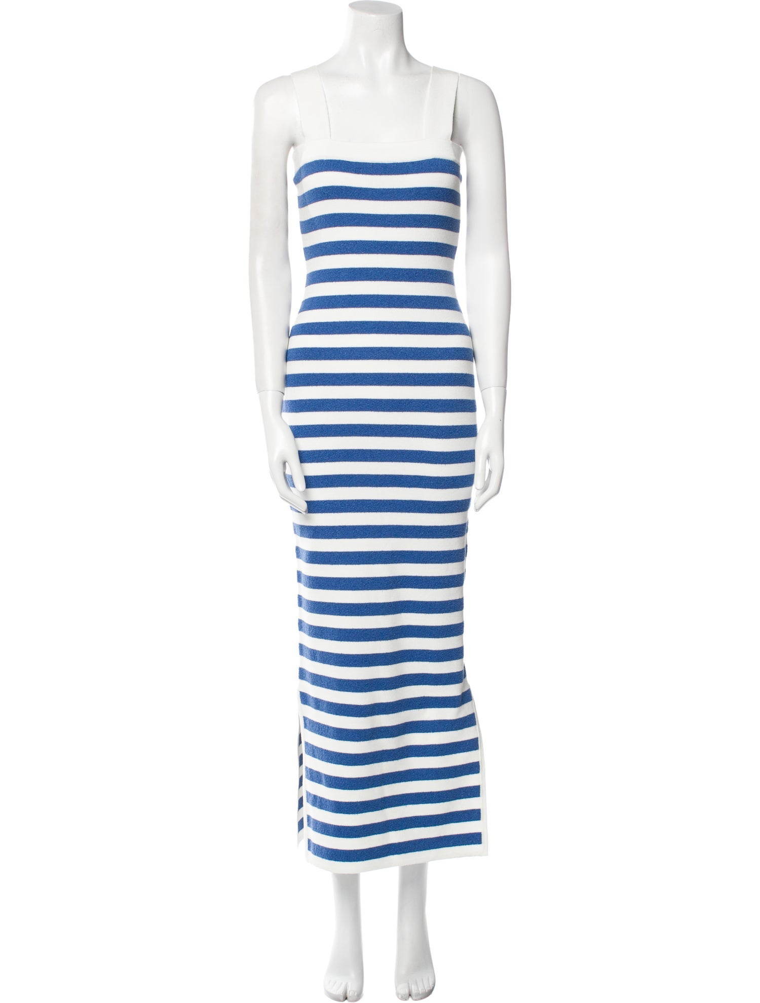 Posse Striped Midi Length Dress w/ Tags - Blue Dresses, Clothing ...