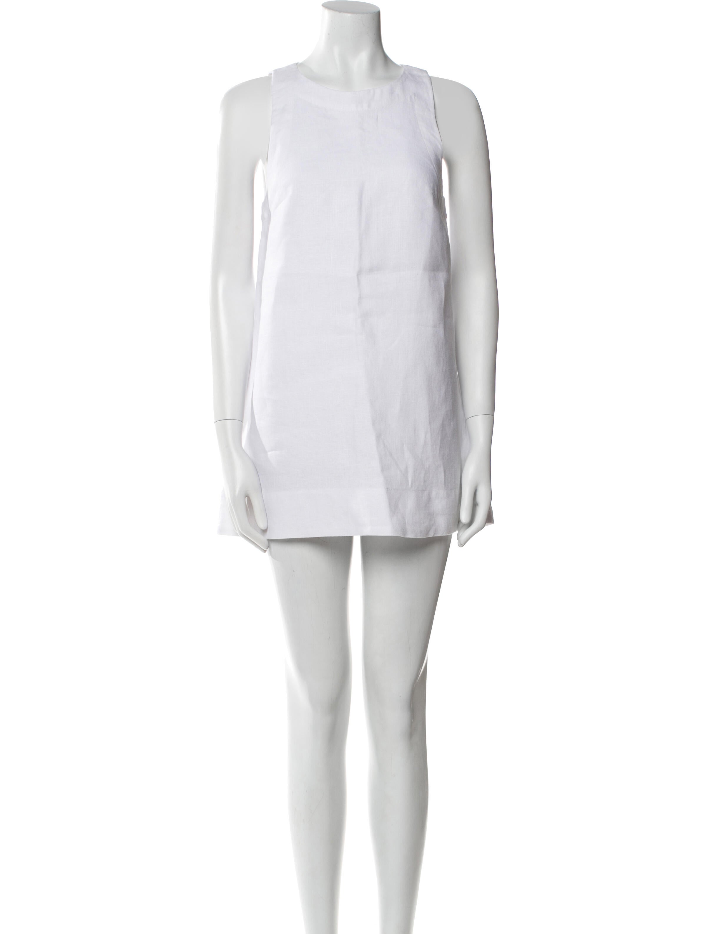 Posse Linen Mini Dress - Neutrals Dresses, Clothing - WPOSS24481 | The ...