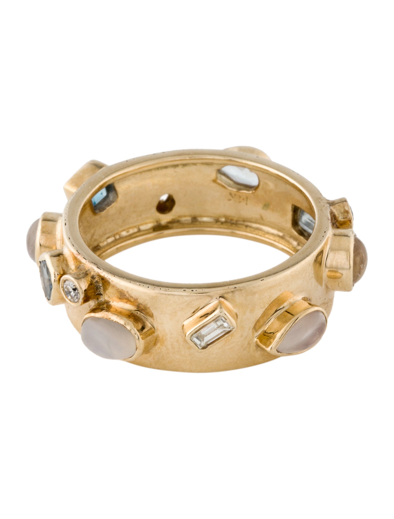 Piper Gore 14K Multi-Stone Eternity Band - 14K Yellow Gold Band, Rings - WPPGR20058 | The RealReal