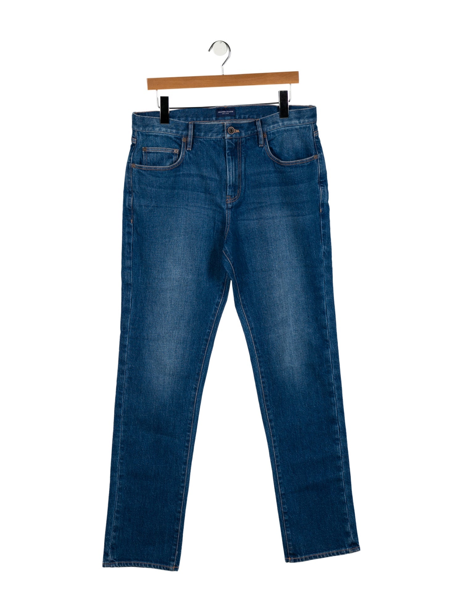 Proper Cloth Skinny Jeans - Blue, 11.25" Rise Jeans, Clothing ...