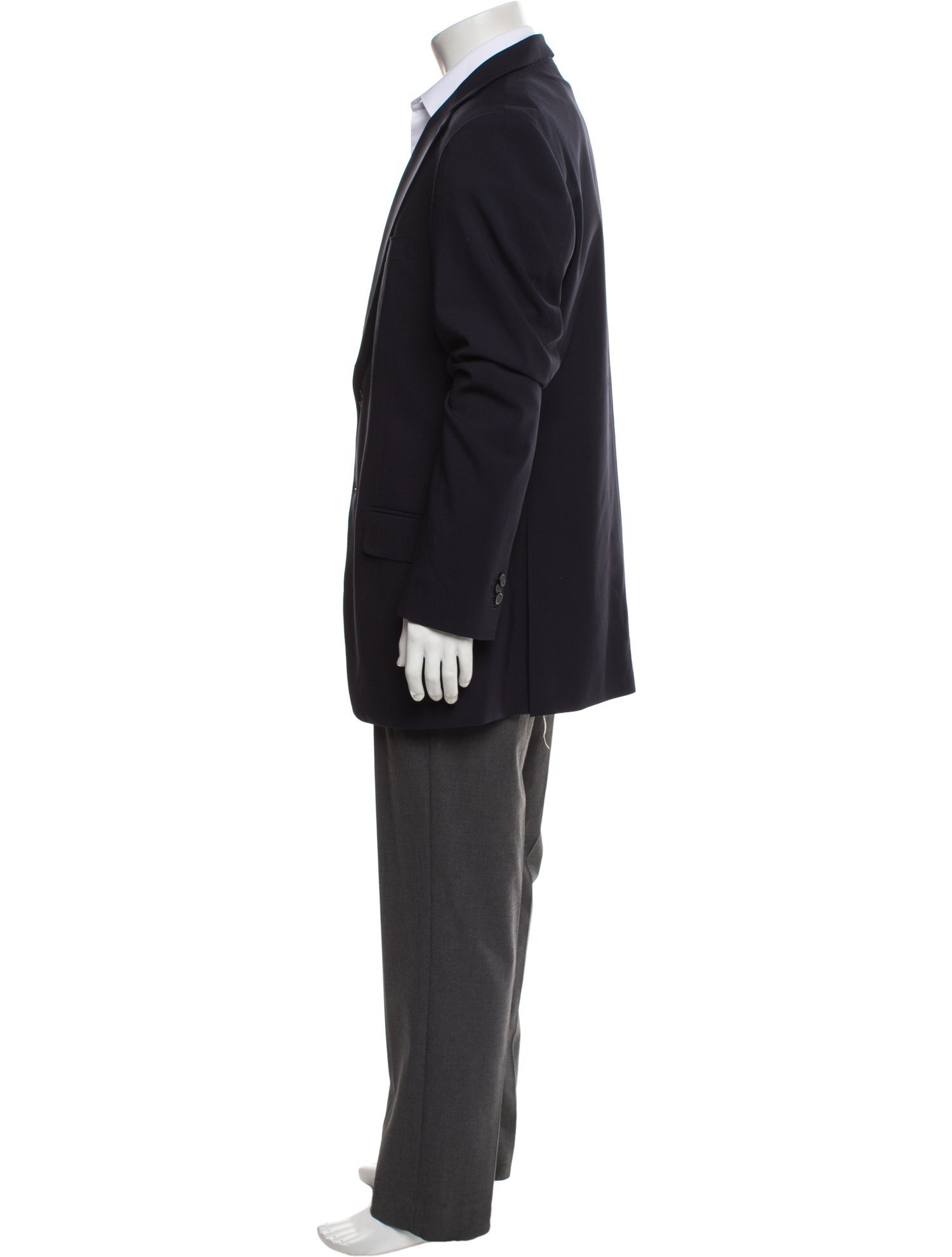 Proper Cloth Merino Wool Blazer - Blue Suiting, Clothing - WPPRC21162 ...