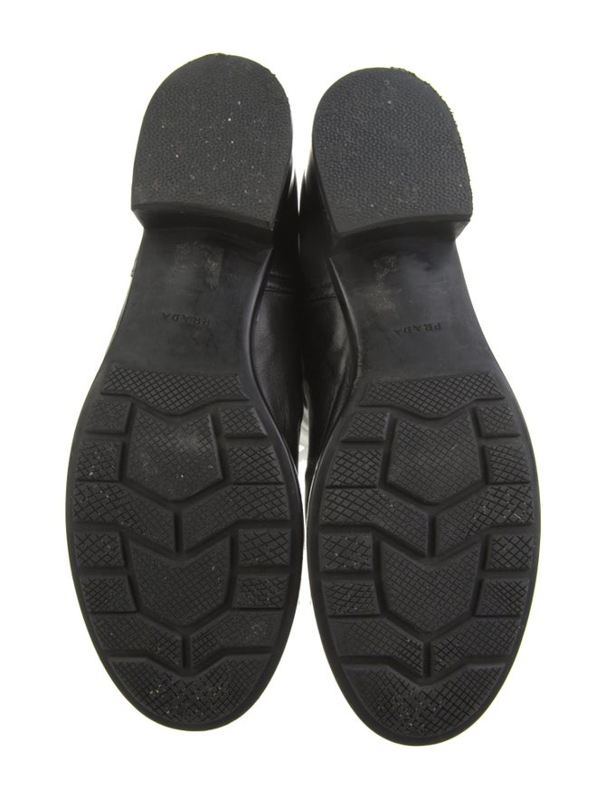 Prada Sport Leather Moto Boots - Black Boots, Shoes - WPR107981 | The ...