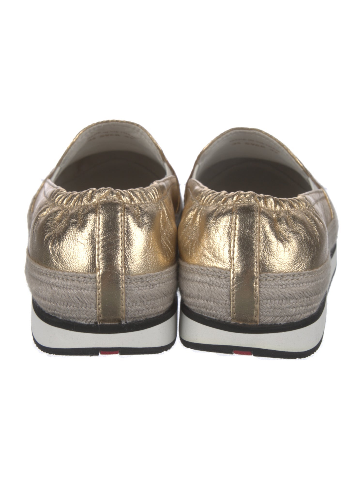 Prada Sport Leather Sneakers - Gold Sneakers, Shoes - WPR129811 | The ...