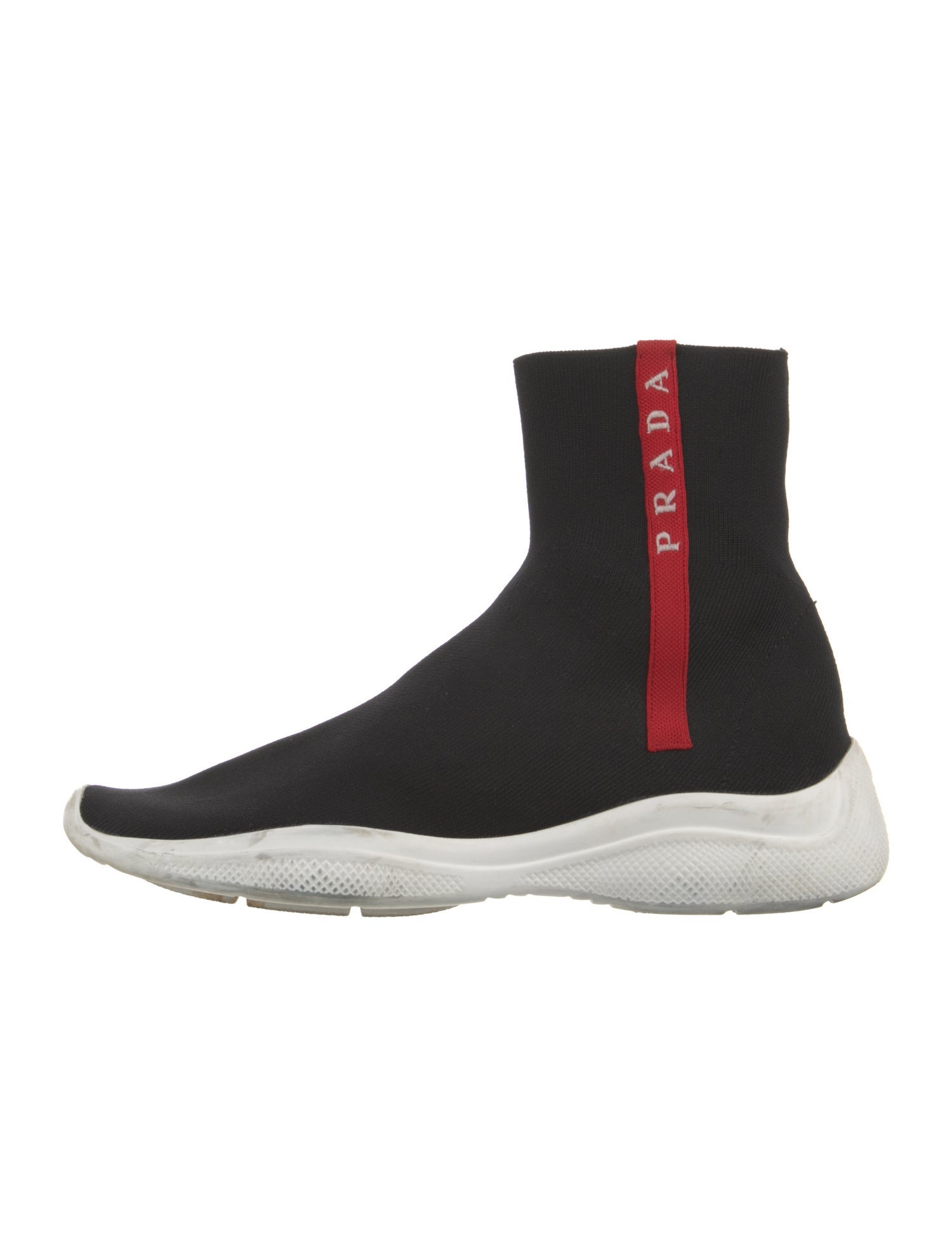 Prada Sport Sock Sneakers - Black Sneakers, Shoes - WPR131835 | The ...