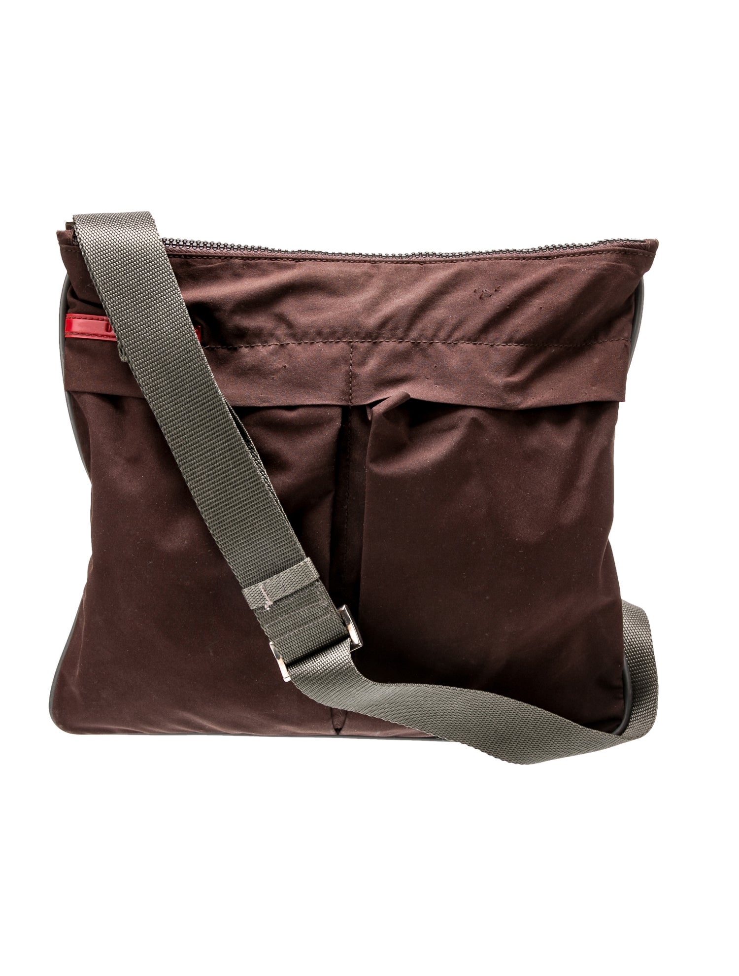 Prada Sport Nylon Messenger Bag - Brown Crossbody Bags, Handbags ...