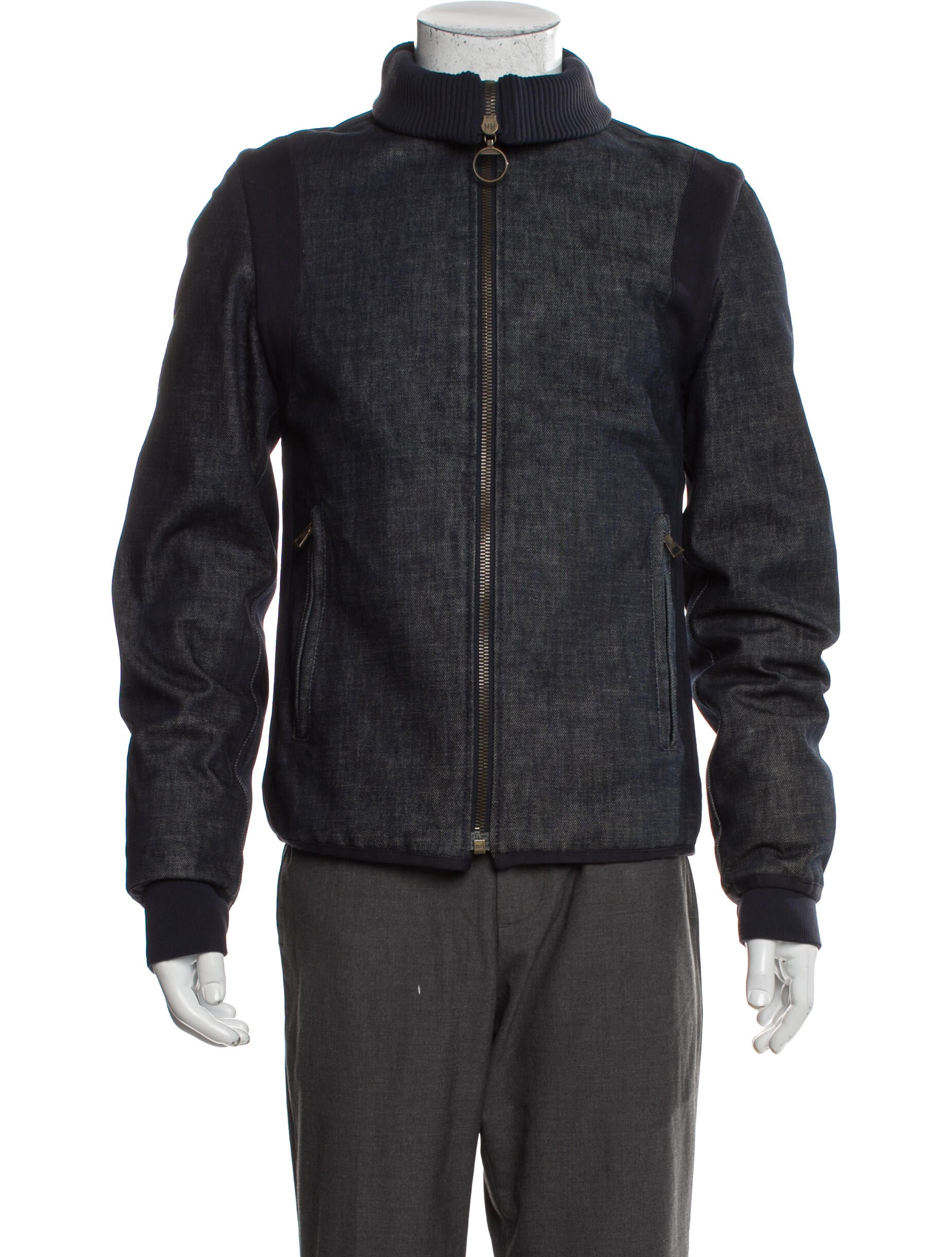 Prada Sport Vintage 2000's Moto Jacket - Blue Outerwear, Clothing ...