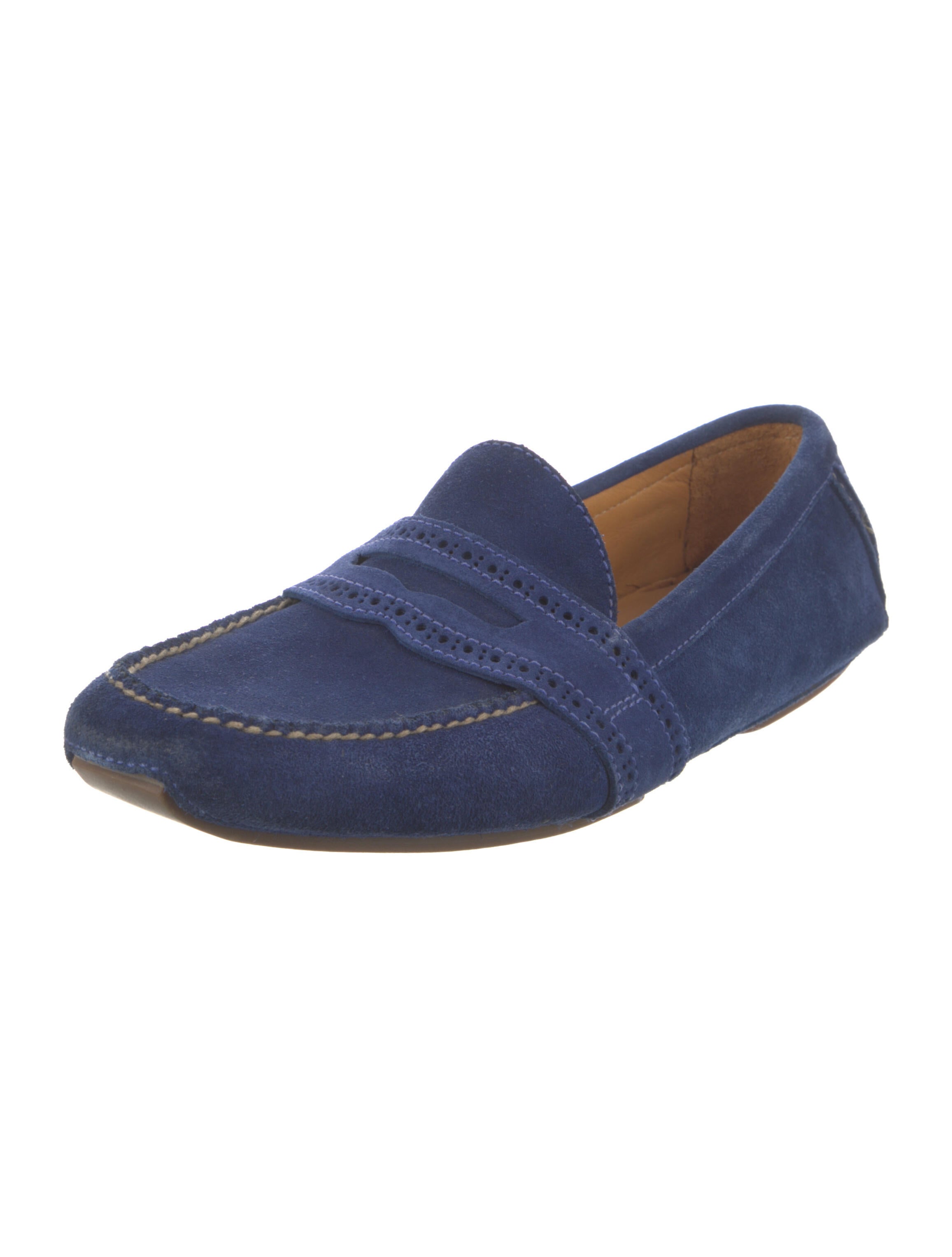 Polo Ralph Lauren Suede Drivers - Blue Loafers, Shoes - WPRLN62586 ...
