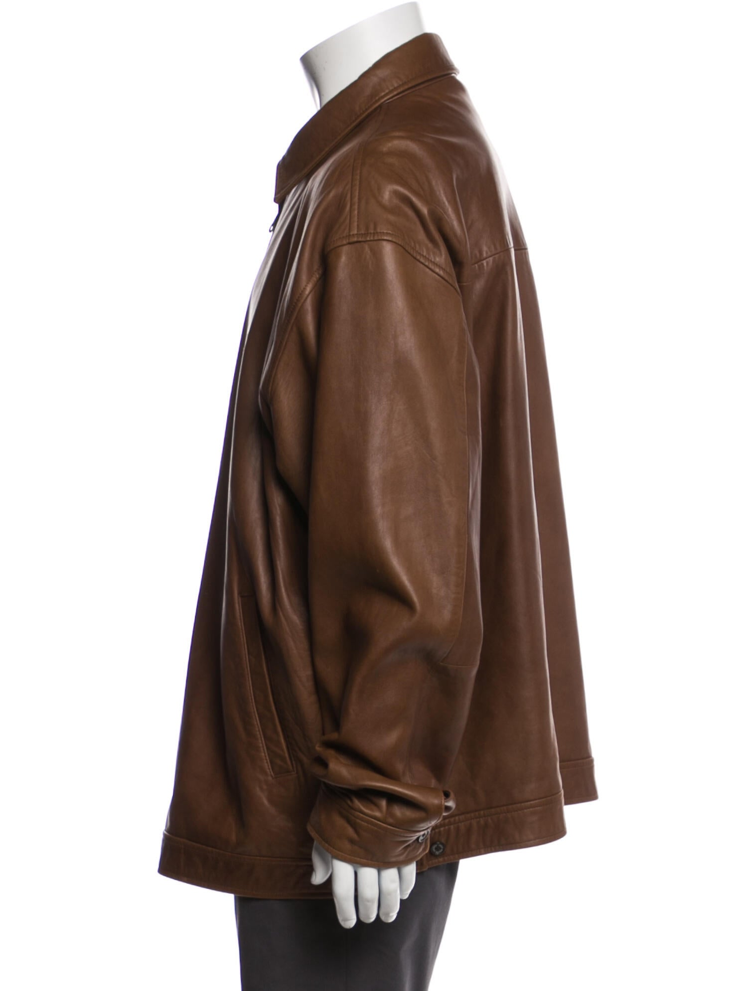 Polo Ralph Lauren Leather Bomber Jacket - Brown Outerwear, Clothing ...