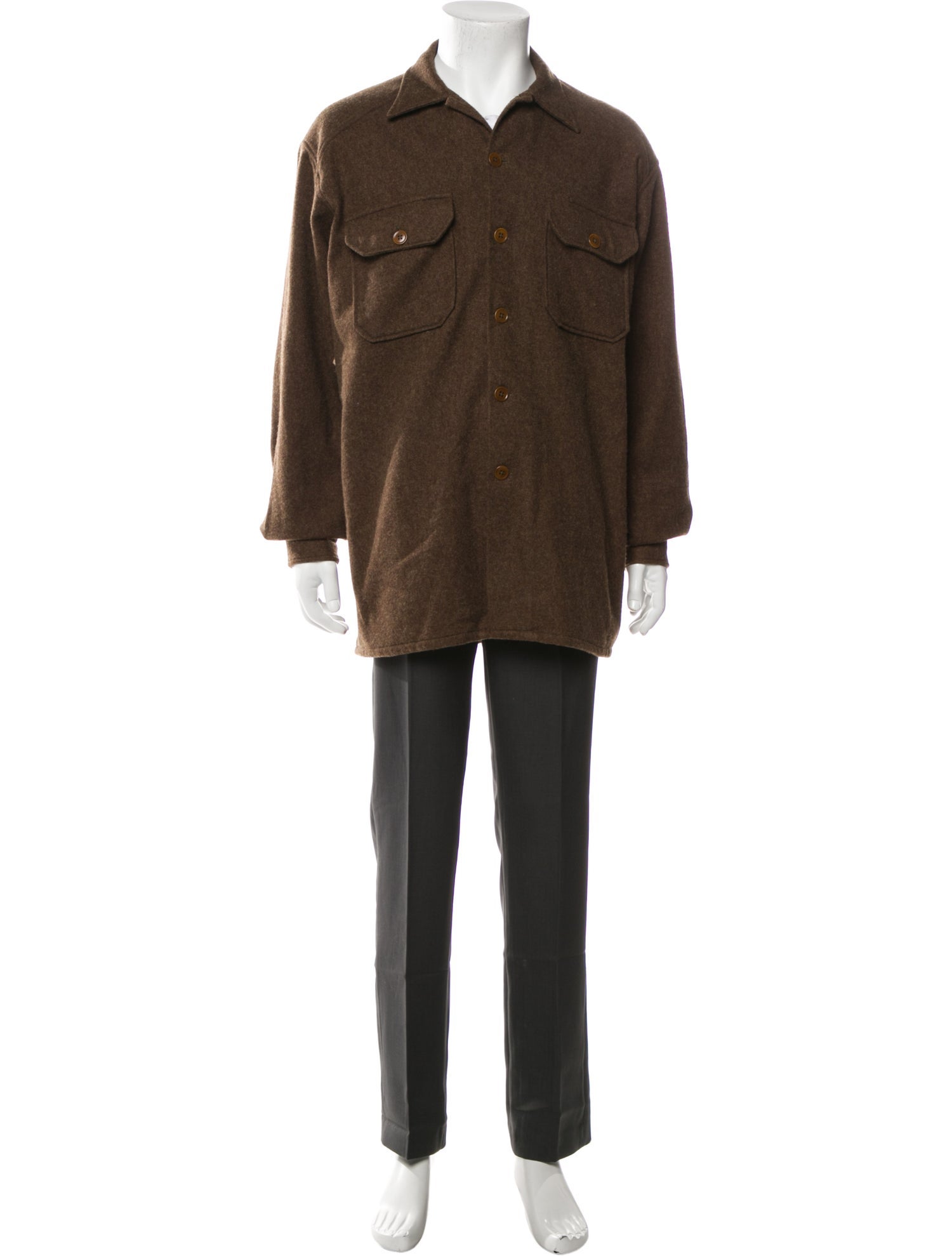 Polo Ralph Lauren Wool Overcoat - Brown Outerwear, Clothing ...