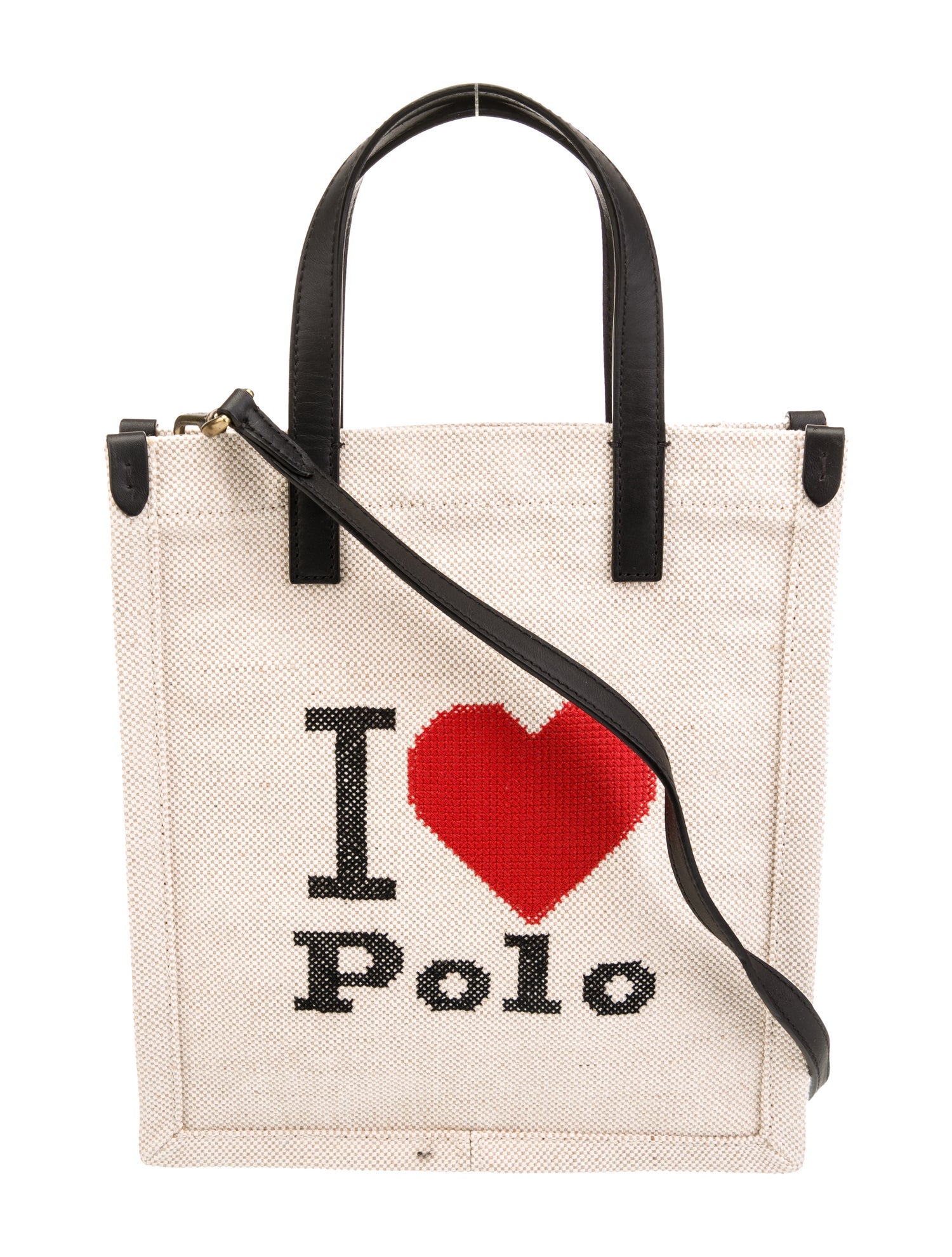 Polo Ralph Lauren Canvas Top Handle Bag - Neutrals Handle Bags ...