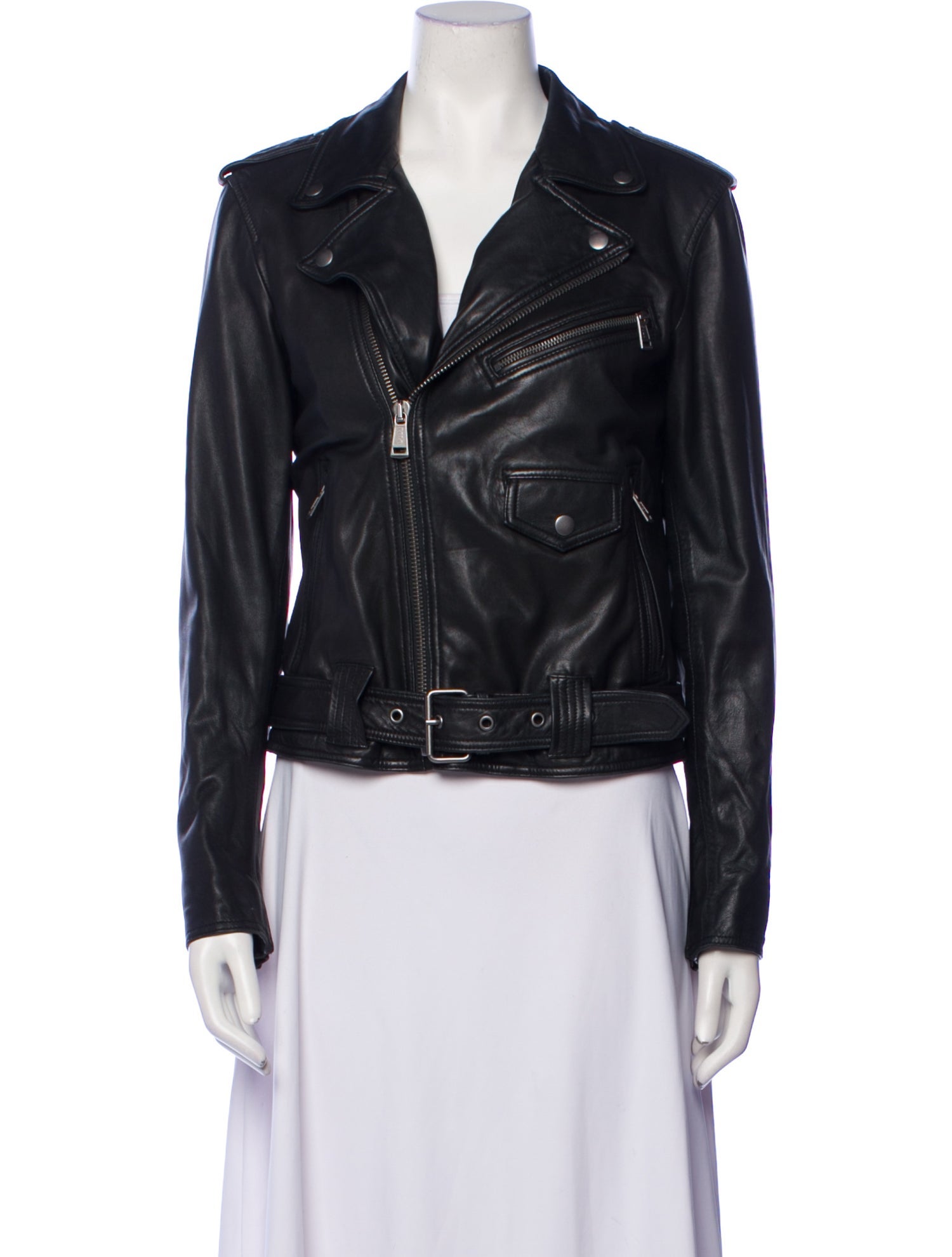 Polo Ralph Lauren Leather Biker Jacket - Black Jackets, Clothing ...