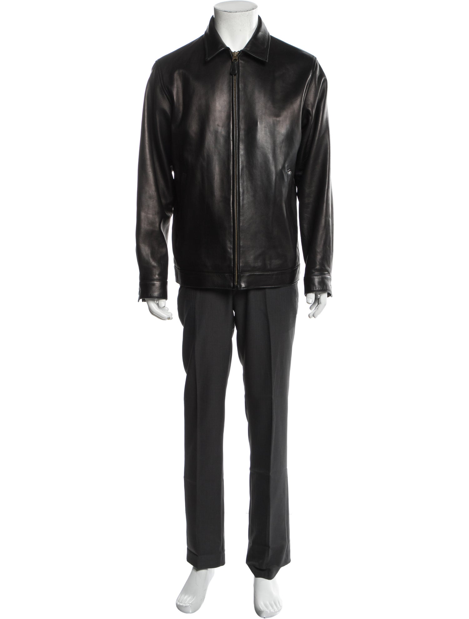 Polo Ralph Lauren Leather Overcoat - Black Outerwear, Clothing ...