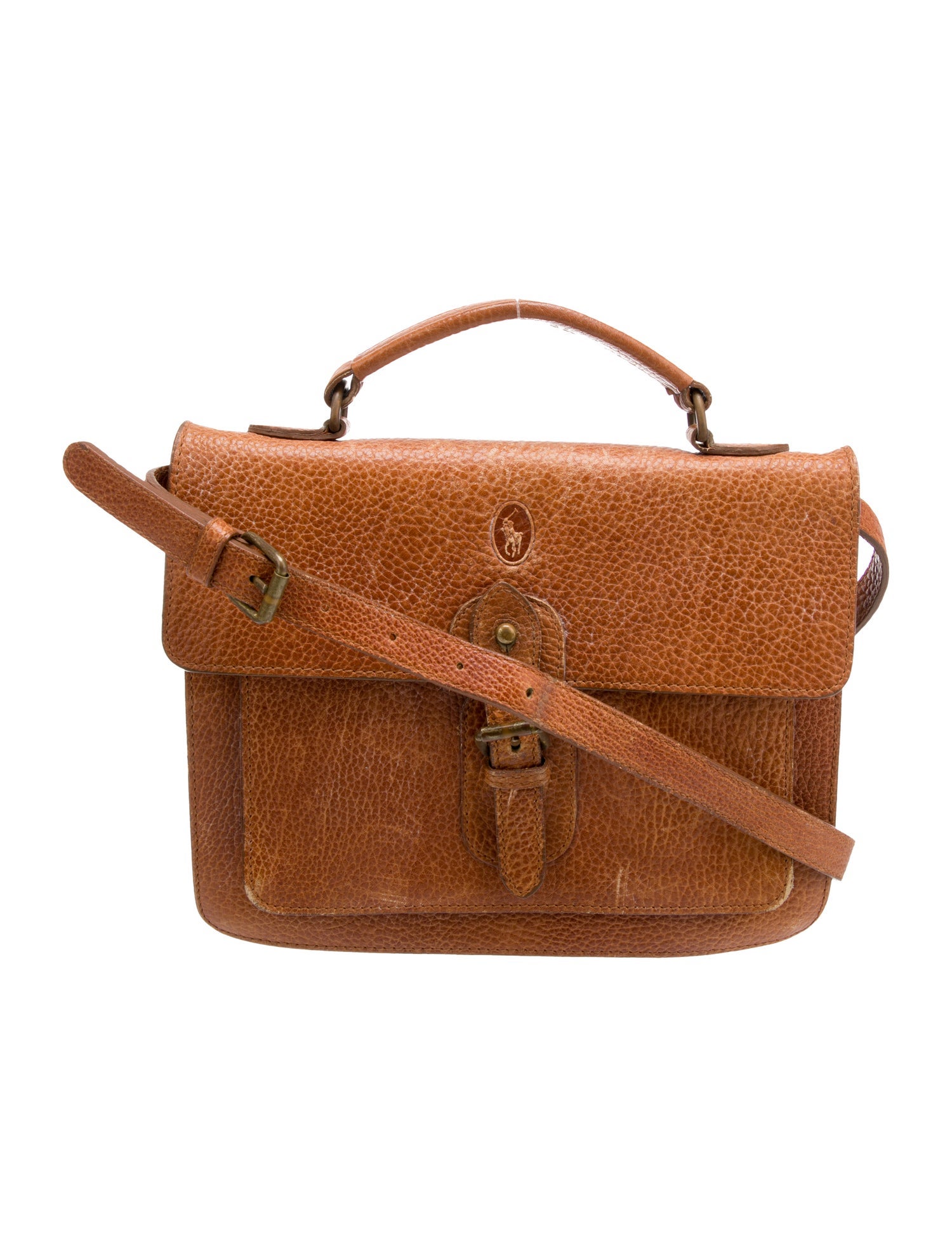 Ralph Lauren Leather Crossbody Bag - Brown Crossbody Bags, Handbags ...