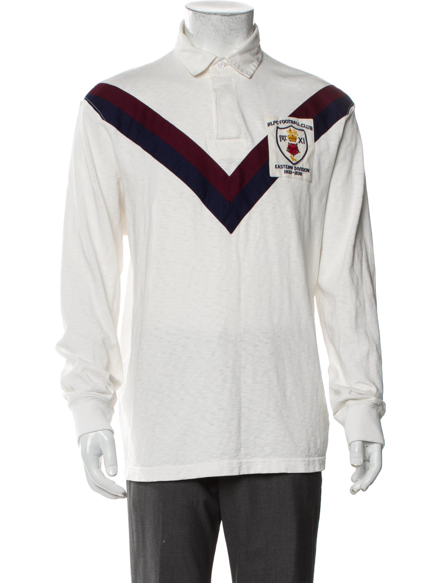 Polo Ralph Lauren Colorblock Pattern Collar Polo Shirt - Neutrals Polos ...