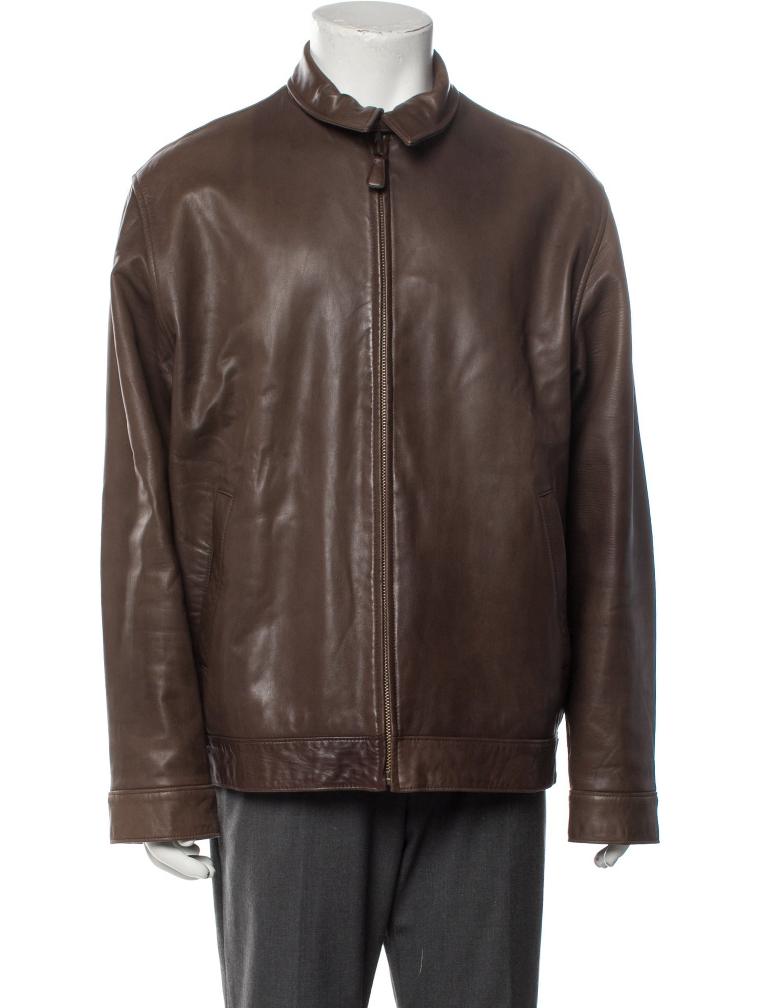Polo Ralph Lauren Leather Moto Jacket - Brown Outerwear, Clothing ...