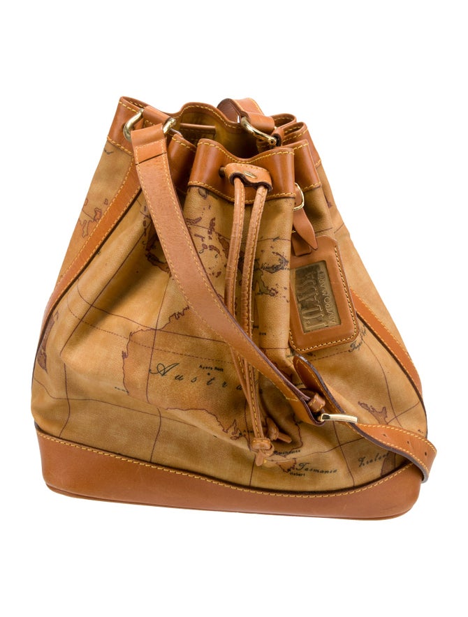 Prima Classe World Map Bucket Bag - Orange Bucket Bags, Handbags ...