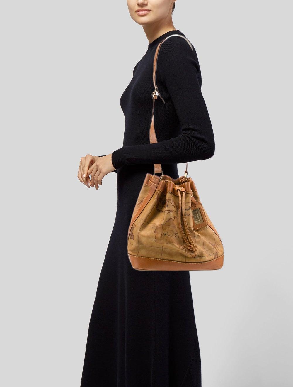 Prima Classe World Map Bucket Bag - Orange Bucket Bags, Handbags ...